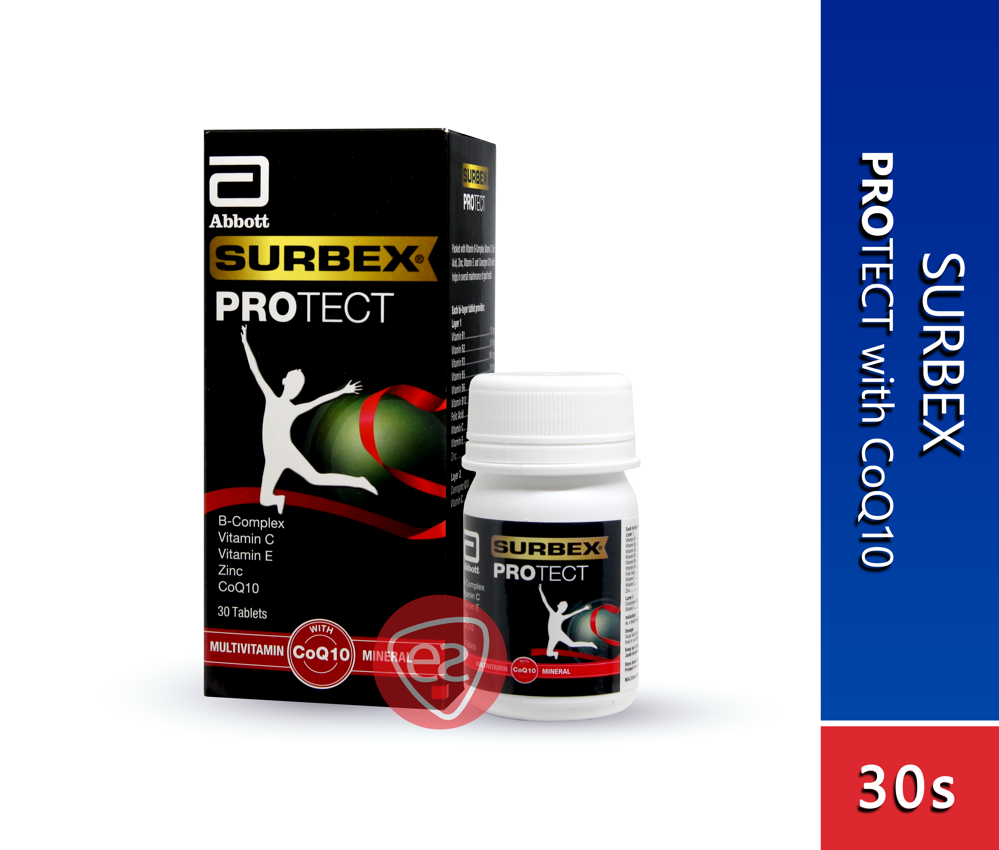Abbott Surbex Protect Tablet (30s) Multivitamin Mineral With Coenzyme ...