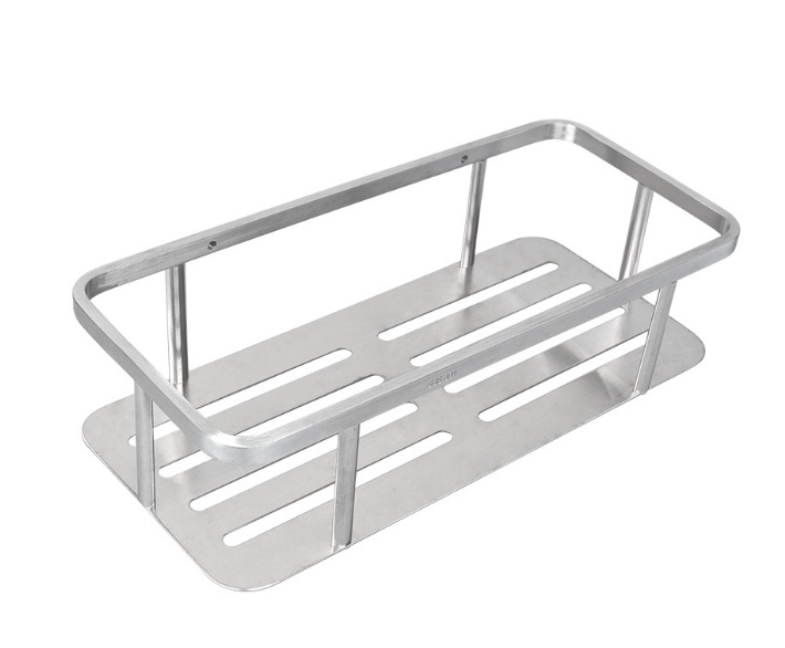 SUS304 Satin Finishing Shampoo Rack Heavy Duty Anti Rust Wall-Mounted ...