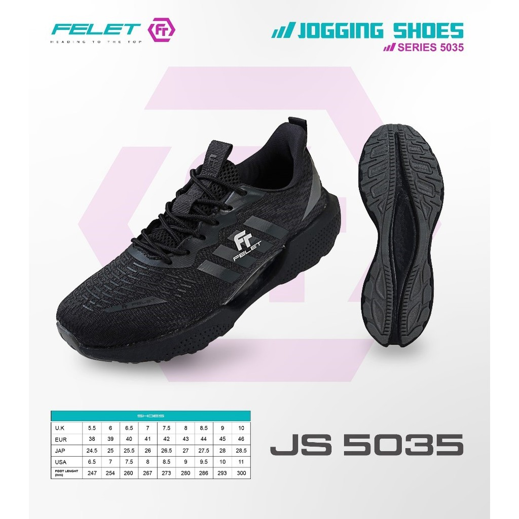 Kasut Larian FELET Jogging Shoes Running Shoes JS-5034 / JS-5035 / JS ...