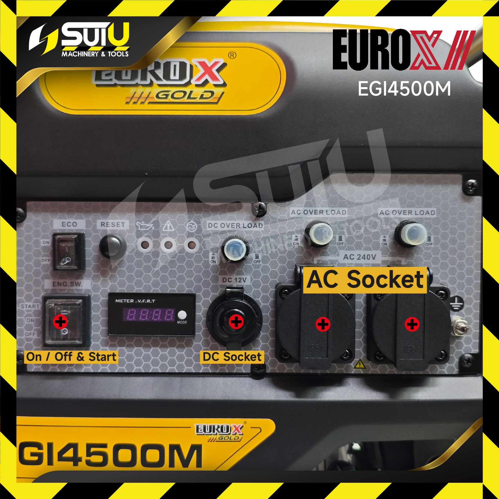 EUROX GOLD EGI4500M 223CC Inverter Generator / Penjana 4500W | Shopee Malaysia