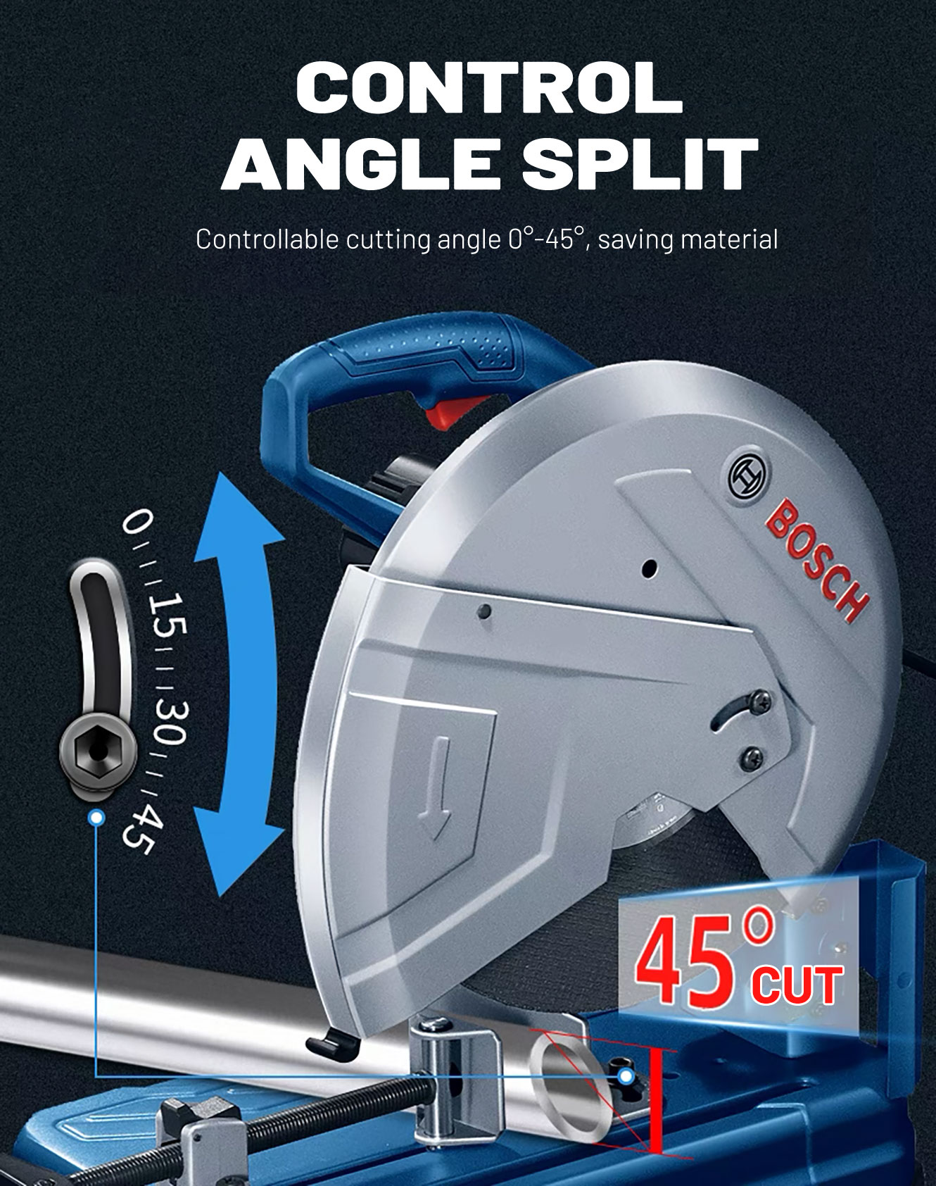 BOSCH GCO 230 Metal Cut Off Saw Cut Off Machine Metal Cutter Mesin ...