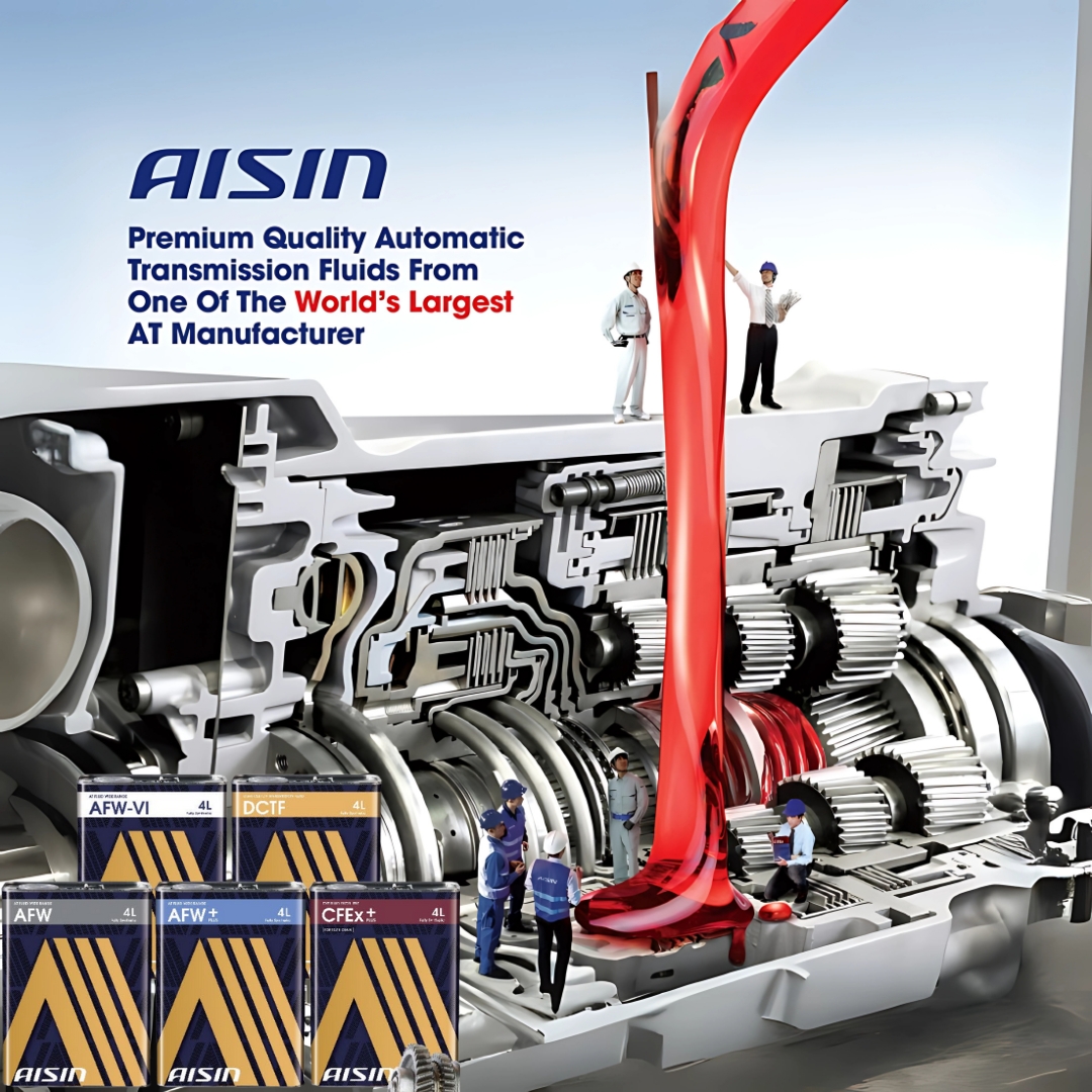 AISIN Fully Synthetic ATF AFW-VI/ATF-6 Automatic Transmission Fluid (4L ...