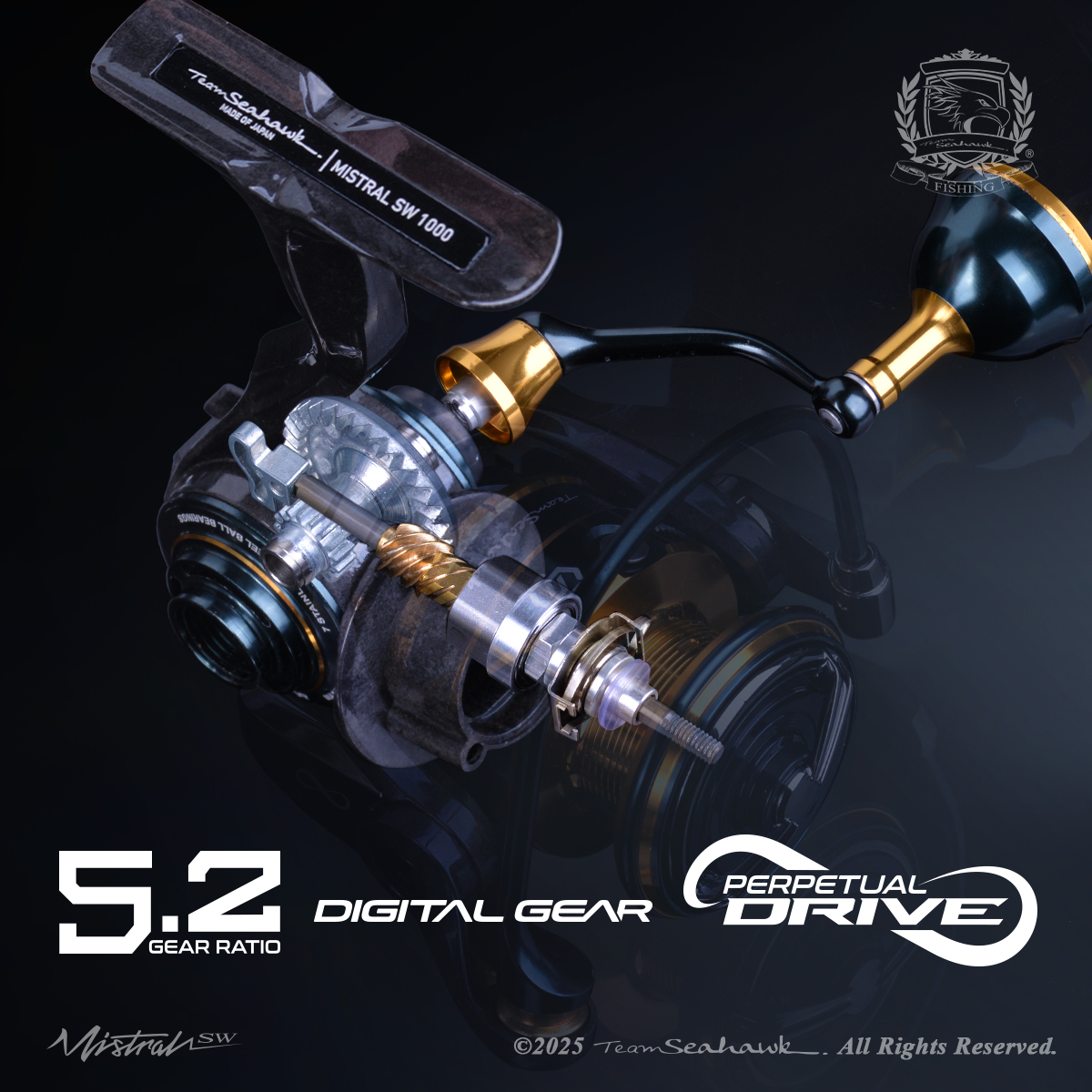 TEAM SEAHAWK MISTRAL 1000 SW LATEST 2025 PREMIUM ULTRALIGHT CASTING ...