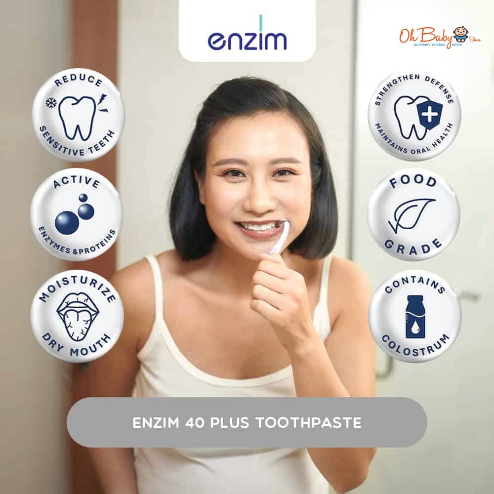 Enzim Toothpaste with Enzymes 40plus 100ml Mild Flavour | Shopee Malaysia