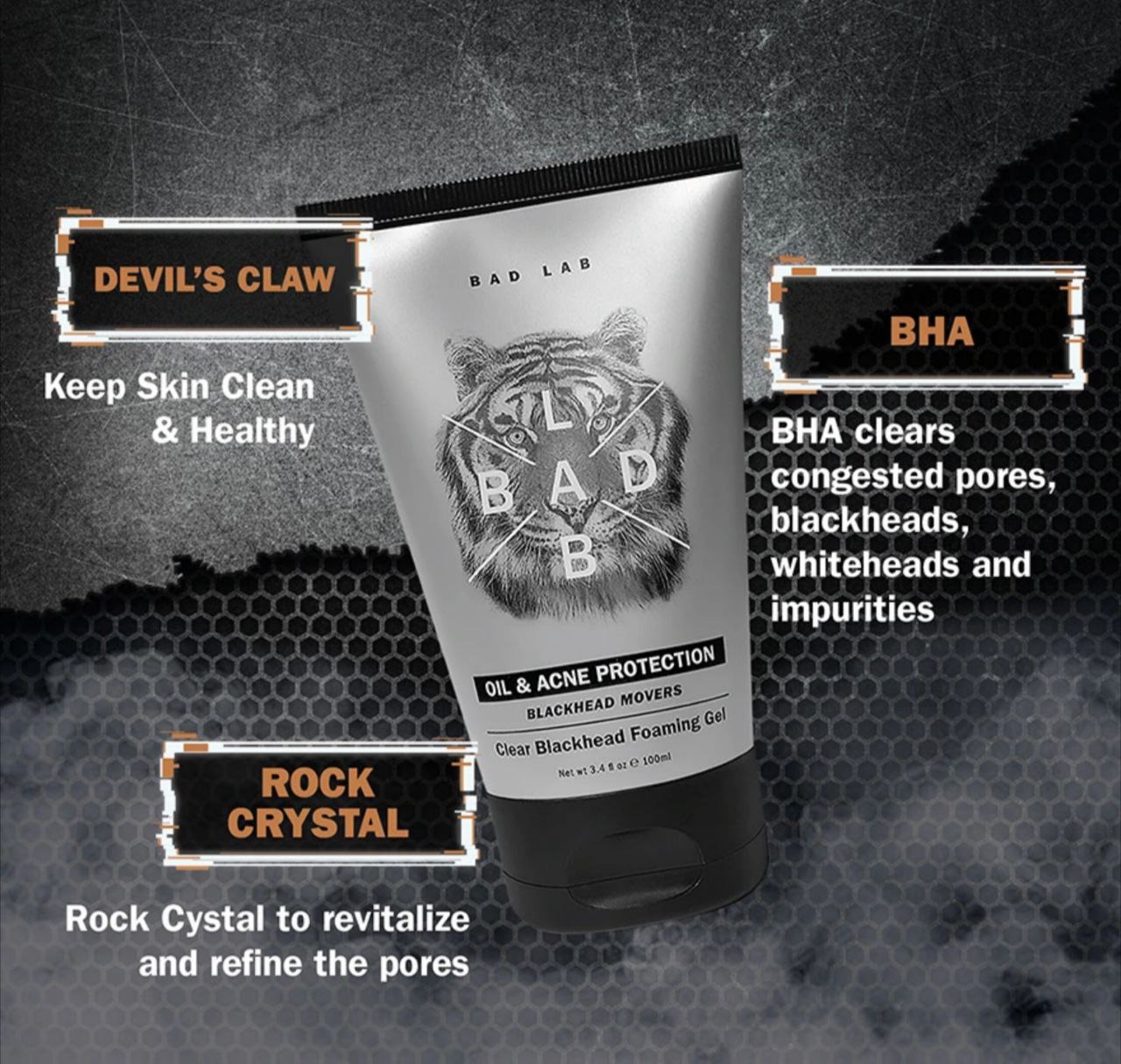 Bad Lab Facial Cleanser | Scrub | Deep Cleansing | Oil Control ...