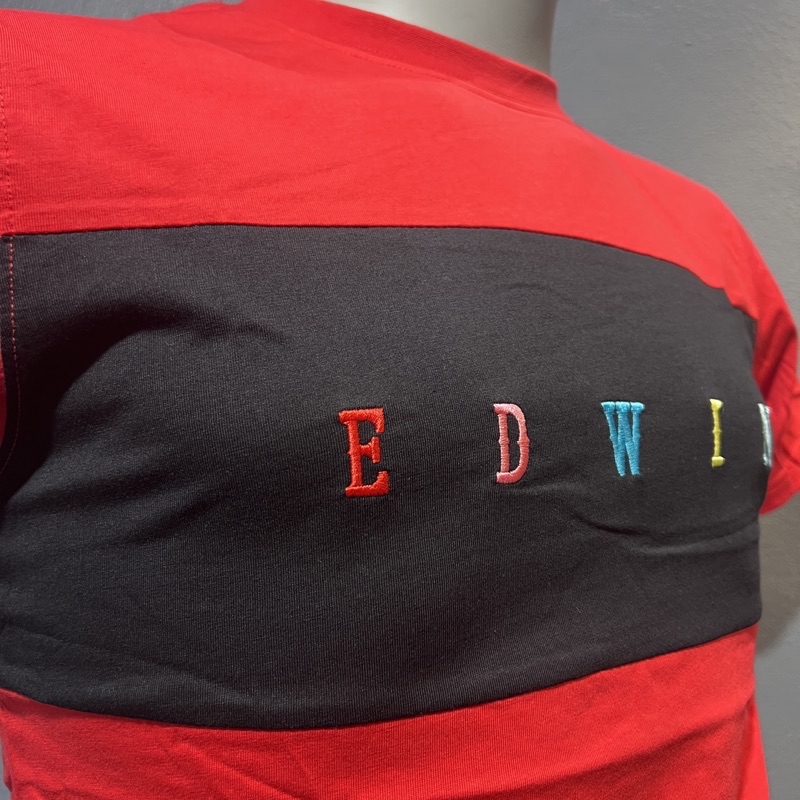 🔥New Arrivals🔥 EDWIN® Men’s Signature Slim Fit Rainbow Embroidery Logo ...