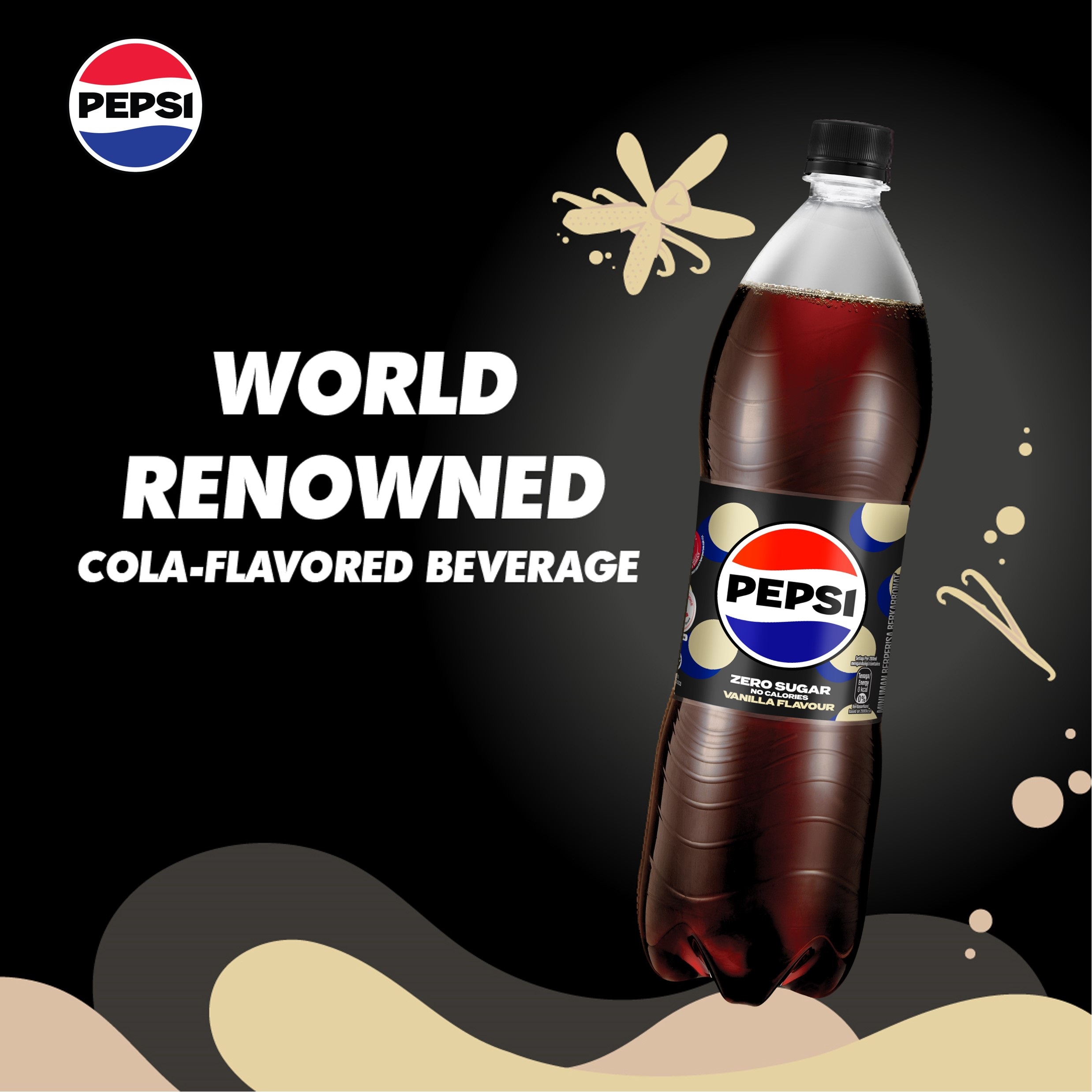 Pepsi Zero Sugar Original 500ml x 24 bottles/Pepsi Zero Sugar Vanilla ...