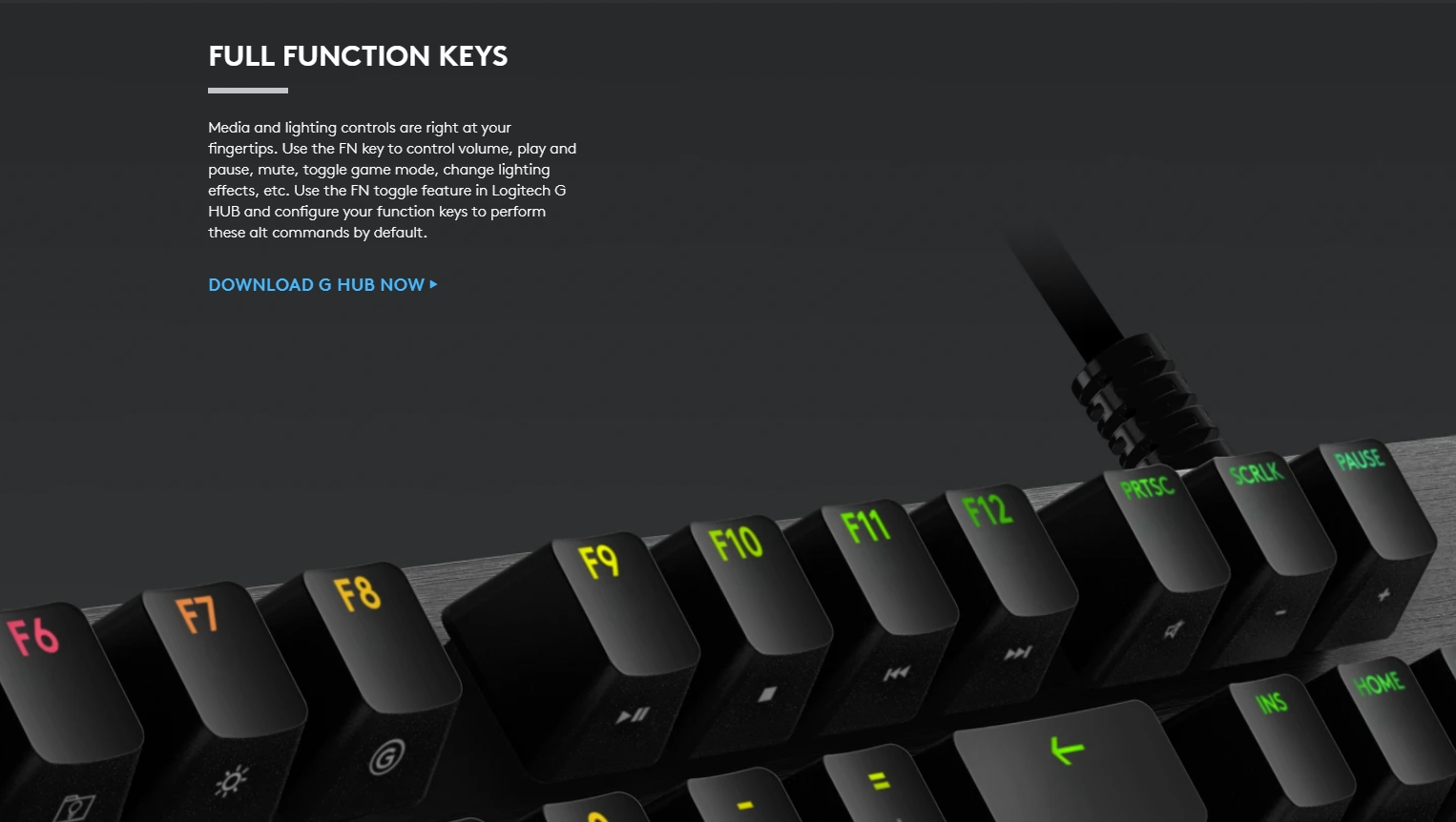 LOGITECH G512 CARBON LIGHTSYNC RGB WIRED MECHANICAL GAMING KEYBOARD ...