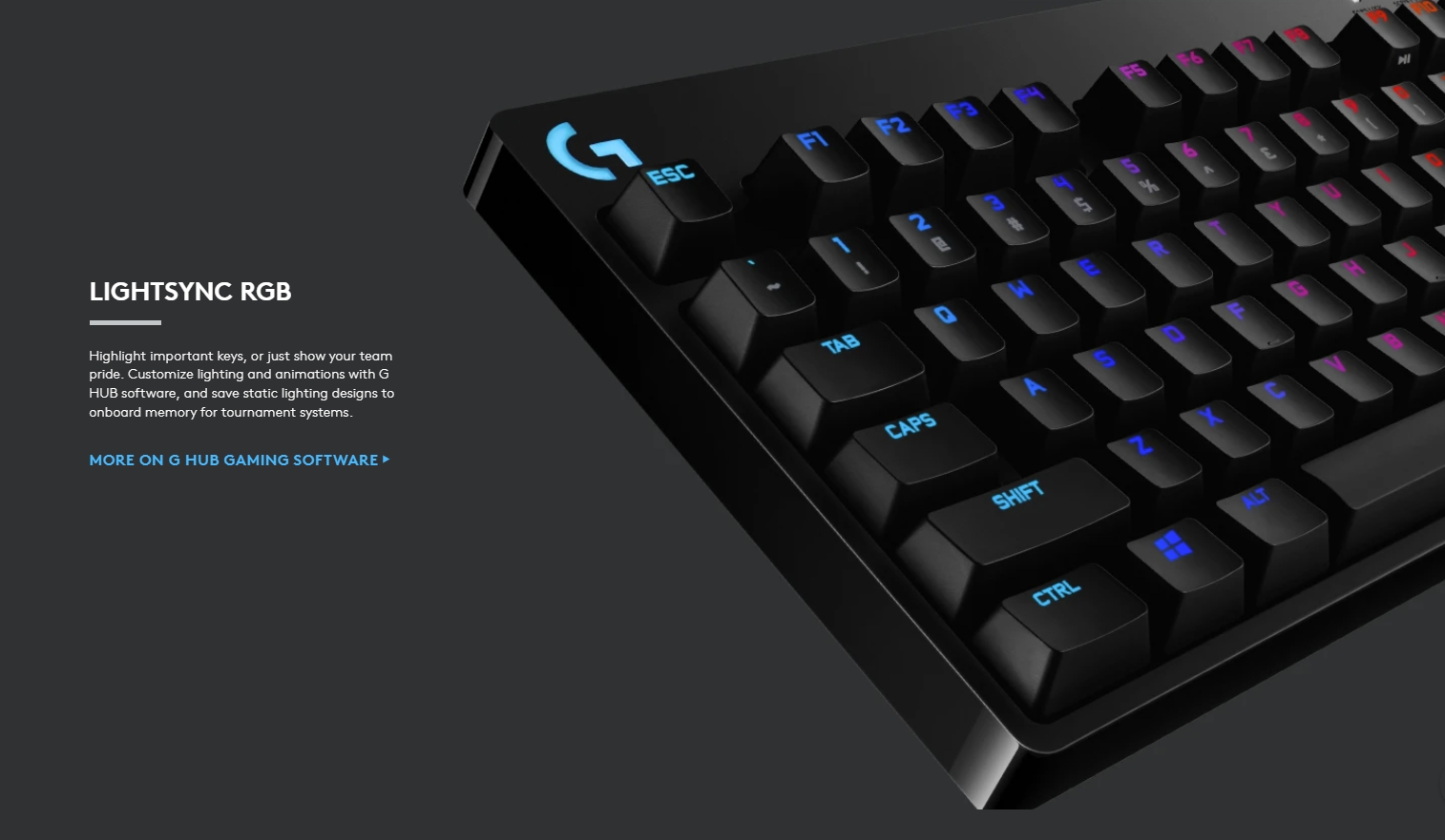 LOGITECH G PRO WIRED MECHANICAL GAMING KEYBOARD WITH LIGHTSYNC RGB / GX ...