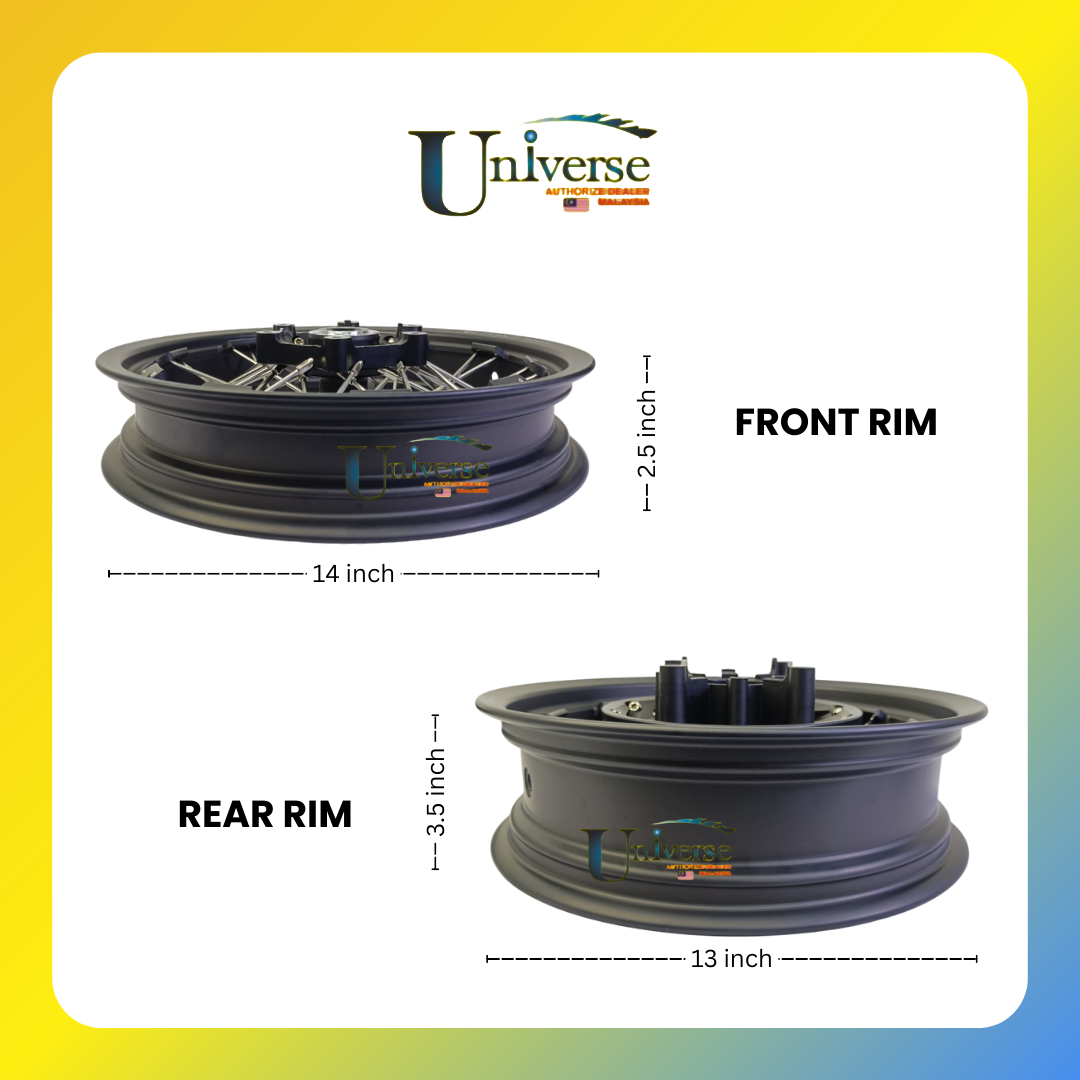 HONDA ADV 160 SPOKE RIM Aluminum ALLOY RIM Gold and Black | Shopee Malaysia