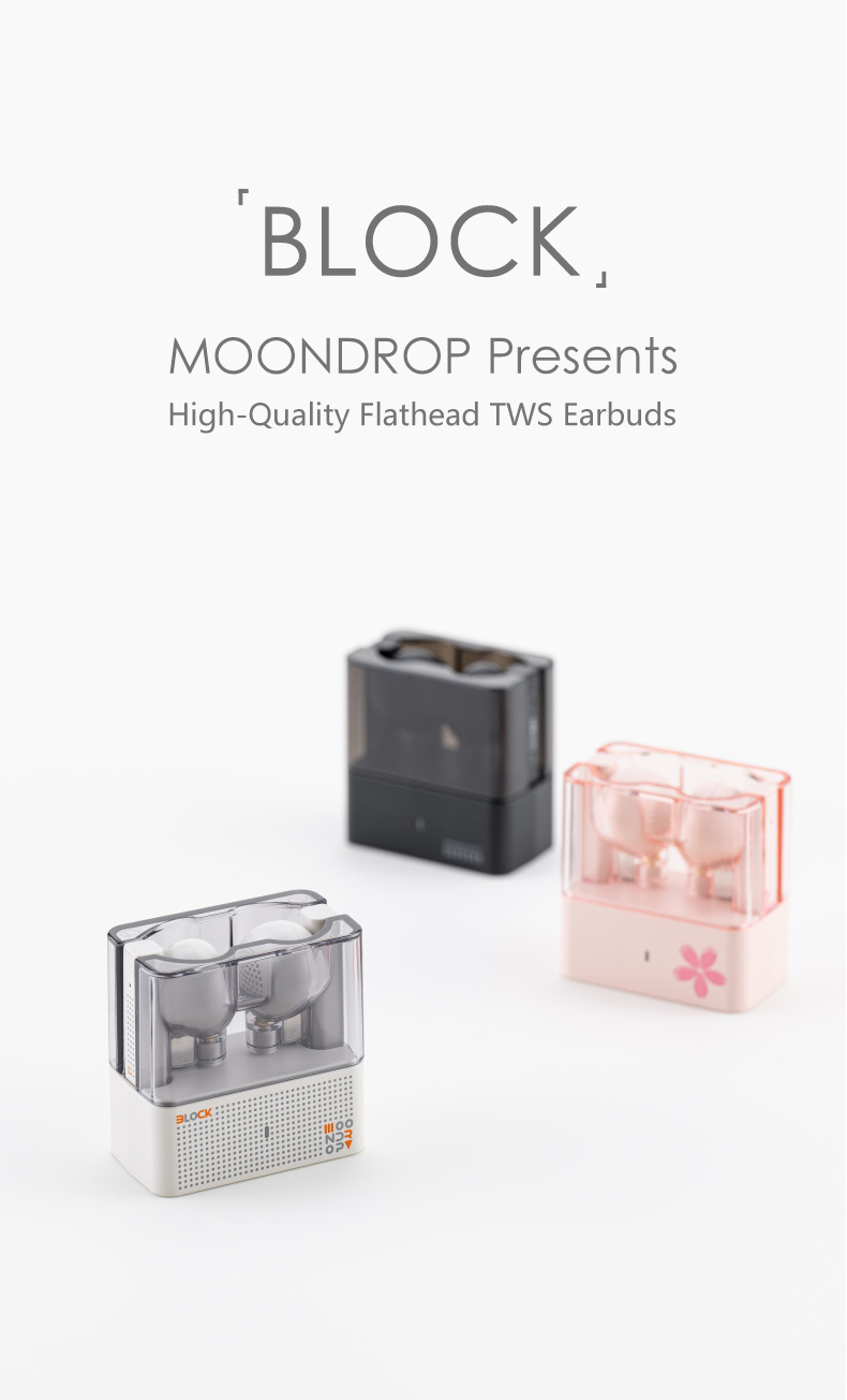 MOONDROP BLOCK 13mm Bass-Enhanced Dynamic Driver HiFi Earbuds Bluetooth ...