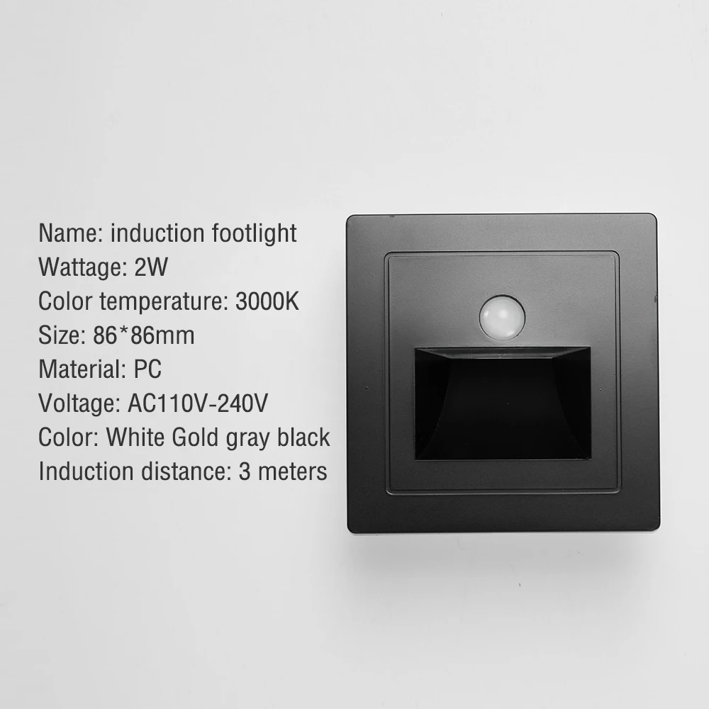 Motion Detector Sensor Led Stair Light Infrared Human Body Induction ...