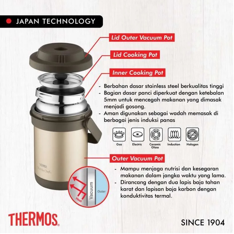 Thermos 1.8L Convenient Outdoor Shuttle Chef (TCRA-1800/TCRA-1801 ...