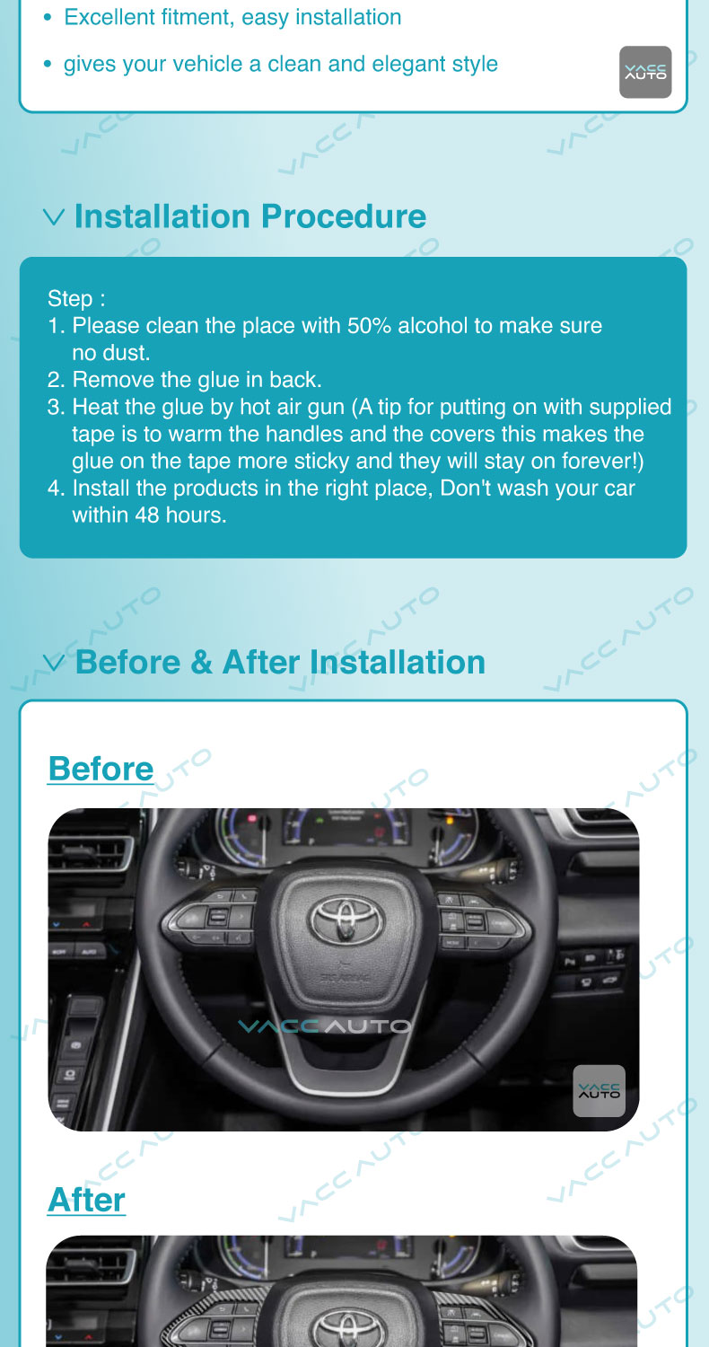 Toyota Innova Zenix AG10 2023 - 2026 Steering Carbon Lining Inner ...