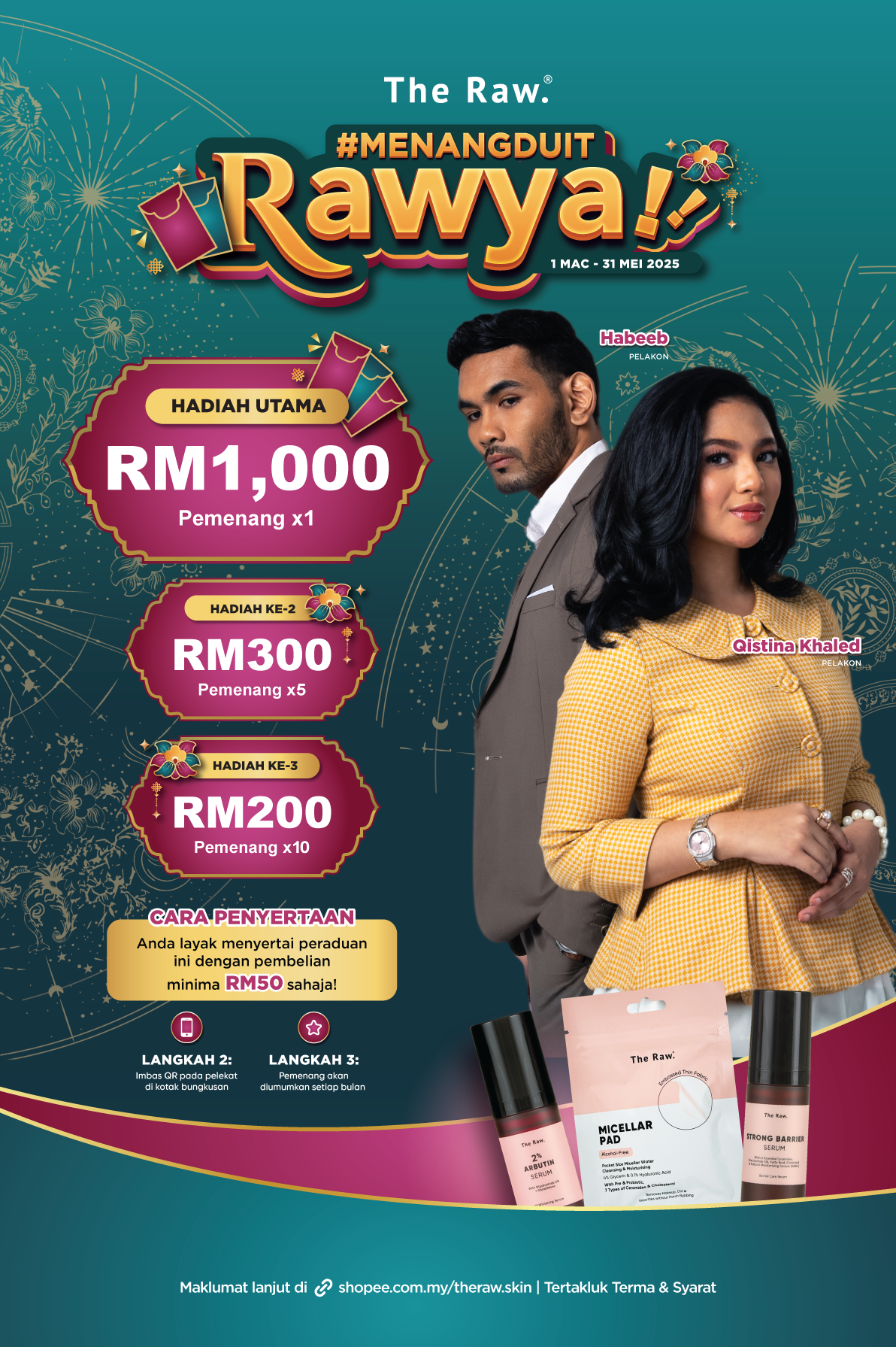 [RAWYA EXCLUSIVE] The Raw. Rawya Booster 2 - Serum + Moisturiser combo Full Size 2x | Shopee ...