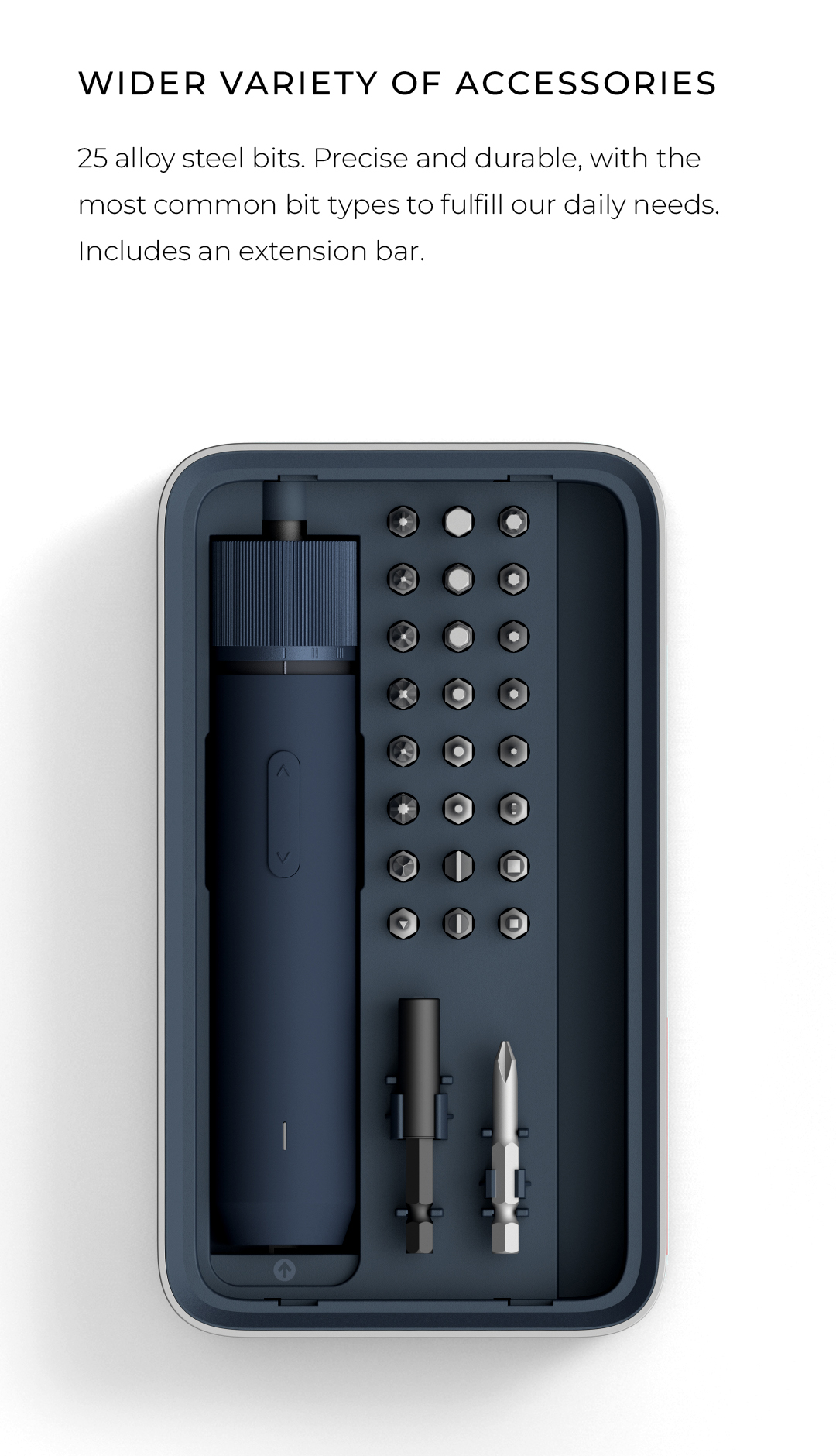 HOTO Electric Screwdriver Kit (3.6V) With Built-In LED Light ...