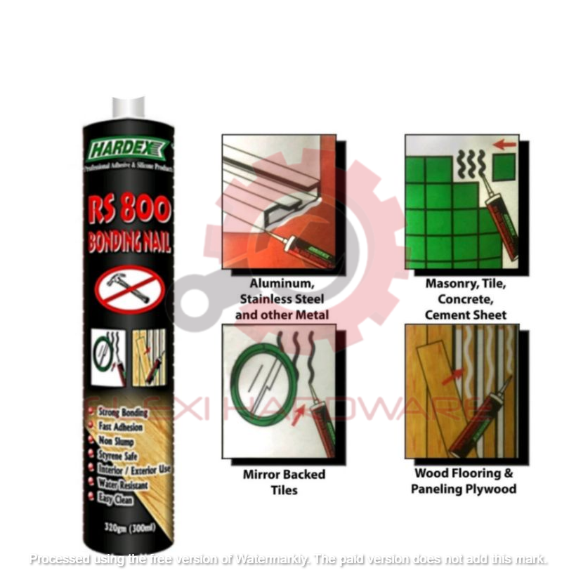 Hardex RS800 Super Bonding Nails Construction Adhesive Sealant / Fuller ...