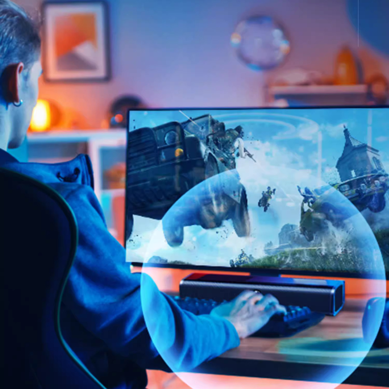 HP 4D Soundbar Full Range Multimedia Speaker Computer Laptop TV Phone ...