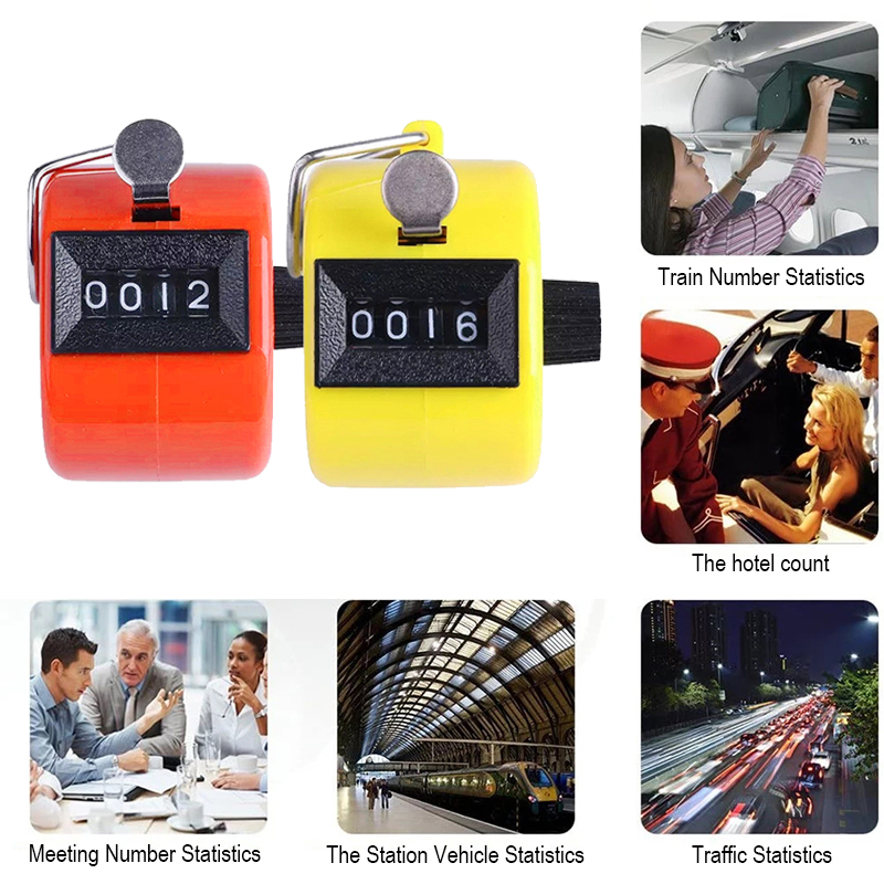 Portable Mini Manual Counter Buzzer 4 Digital Counter Precision ...