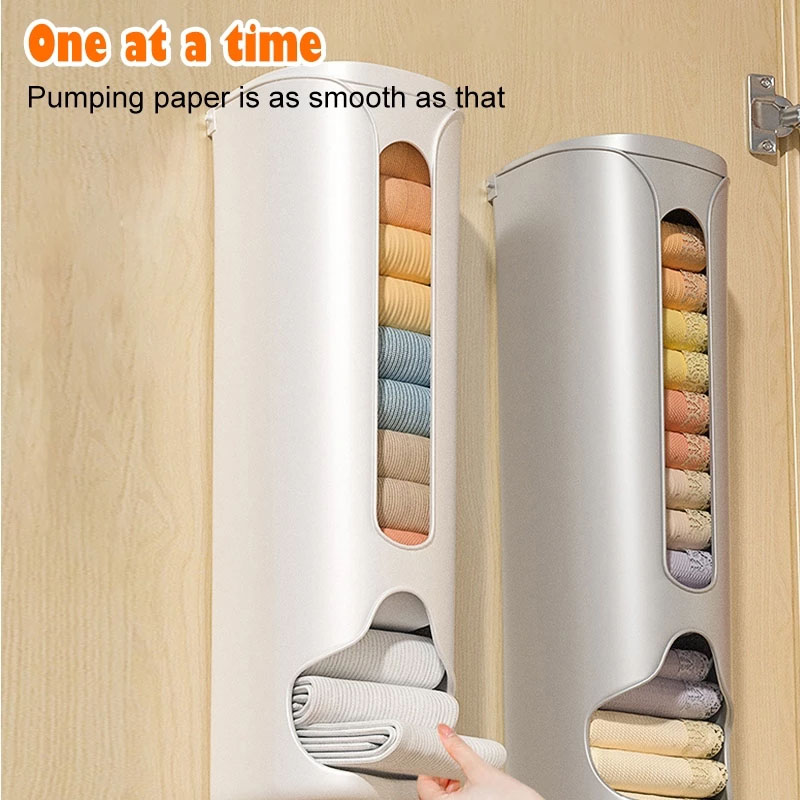 Wall Mounted Socks Panties Organizer Trash Bag Dispenser Underwear ...