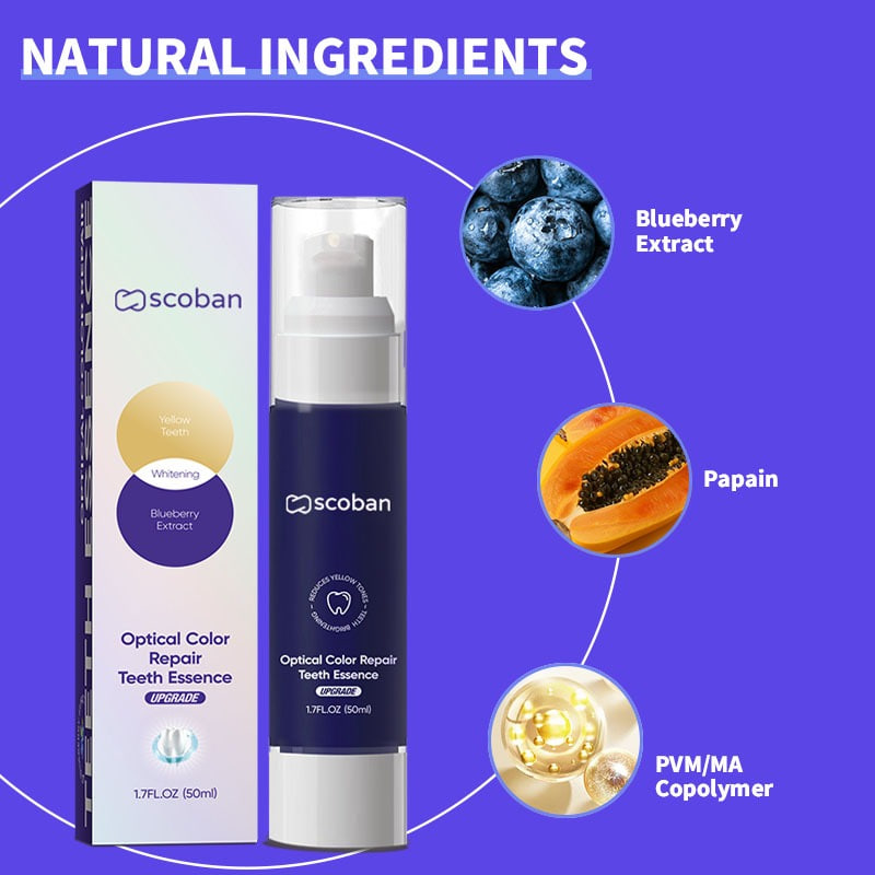 SCOBAN Teeth Whitening Toothpaste Purple Repair Teeth 50ML | Shopee ...
