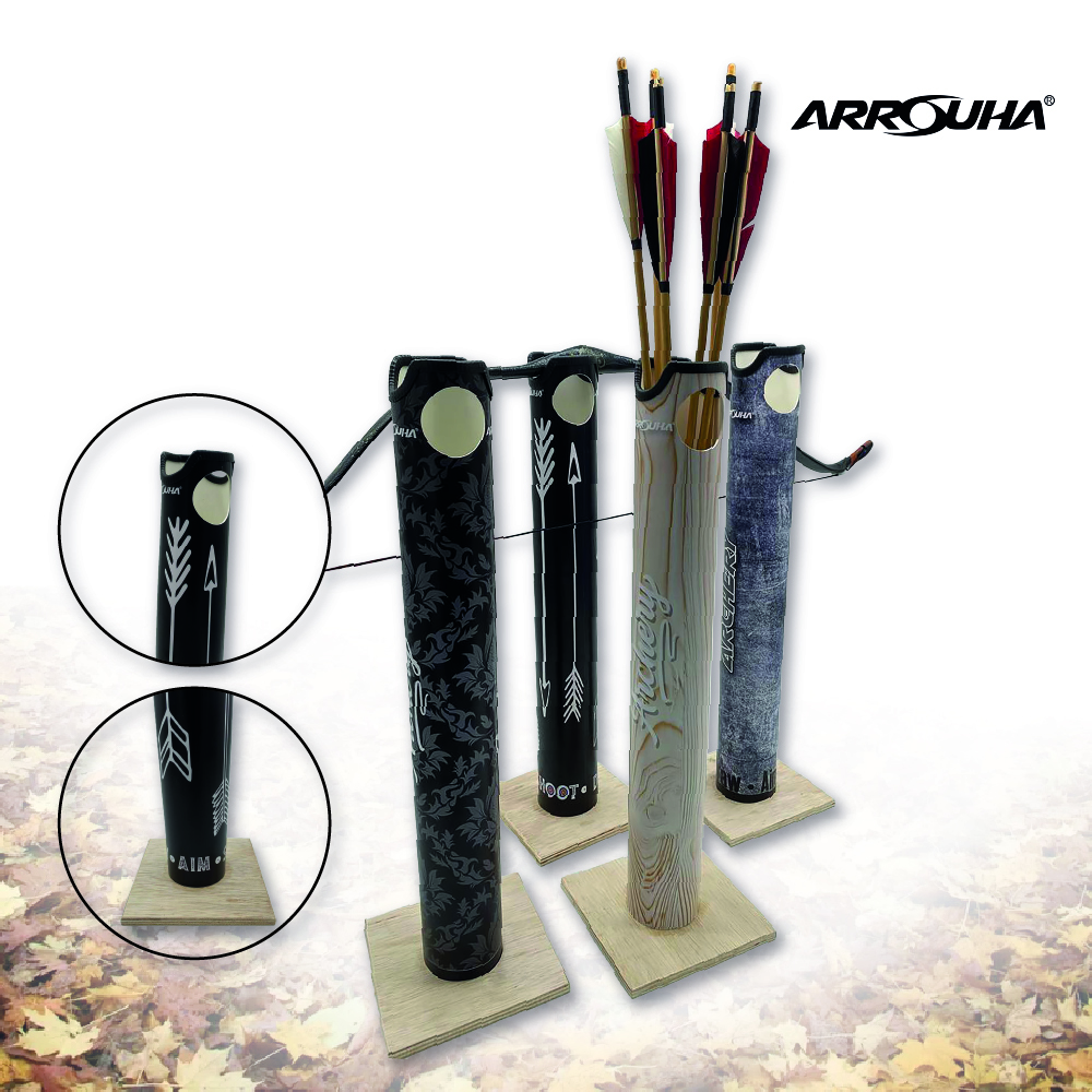 Arrouha Bow And Arrow Stand Holder 2ft Height Up to 2 Dozens Arrow ...