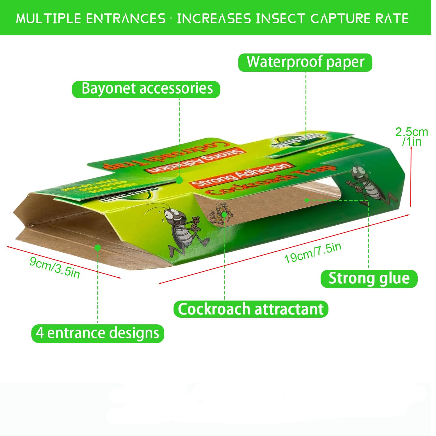 Green Leaf Cockroach Killing Bait Cockroach Trap | Shopee Malaysia
