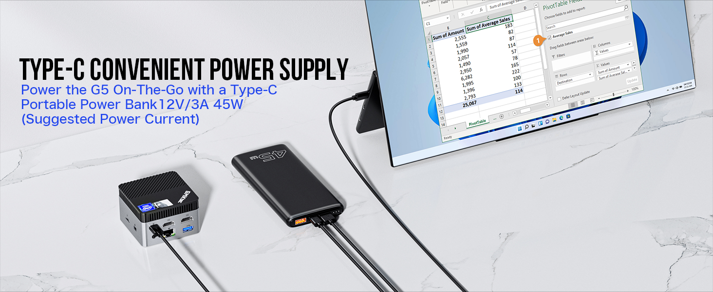 GMKtec G5 Intel 12th N97 Up to 3.6GHz TDP12W MINI PC LPDDR5 4800MT/s M ...