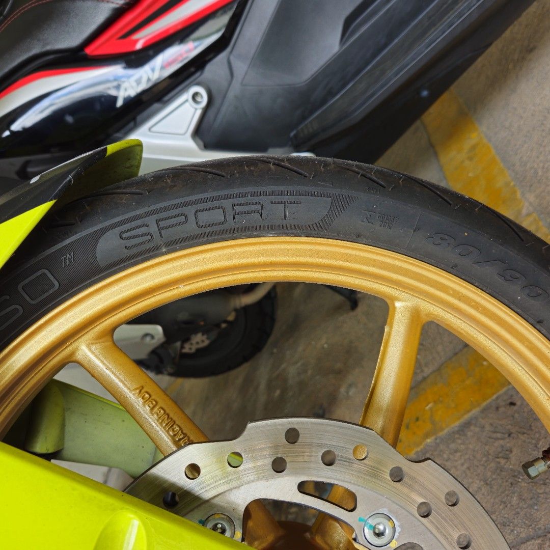 AIKKA Y9017 RCB Sport Rim Gold | Sport Rim Emas RCB | Sport Rim Paint ...