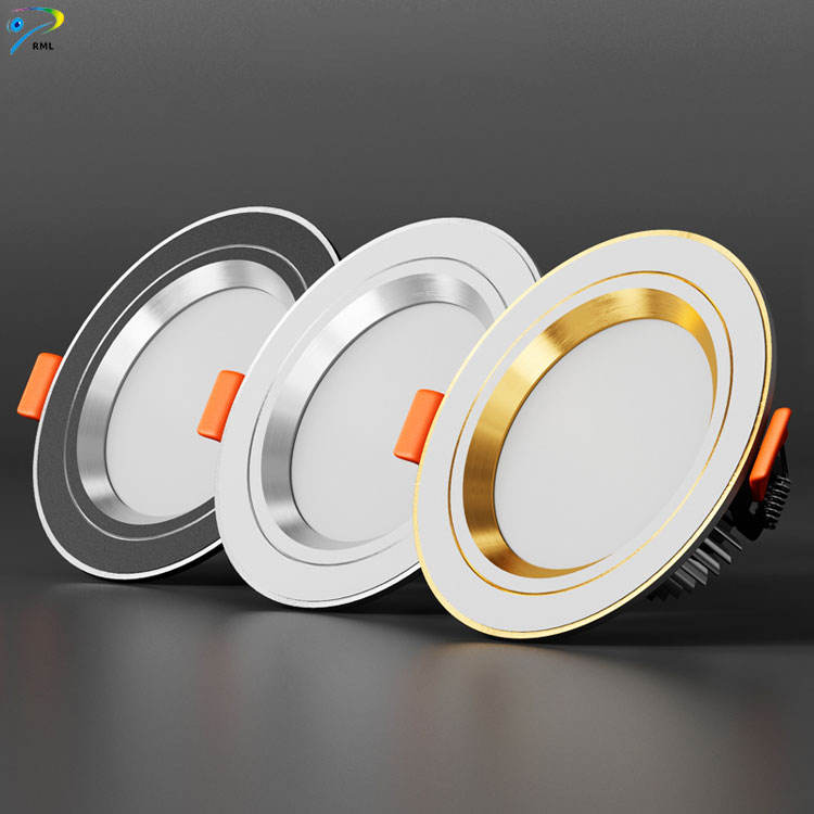 LED downlight 3 colors Pin Light Siling Rumah Down Light Led Siling ...