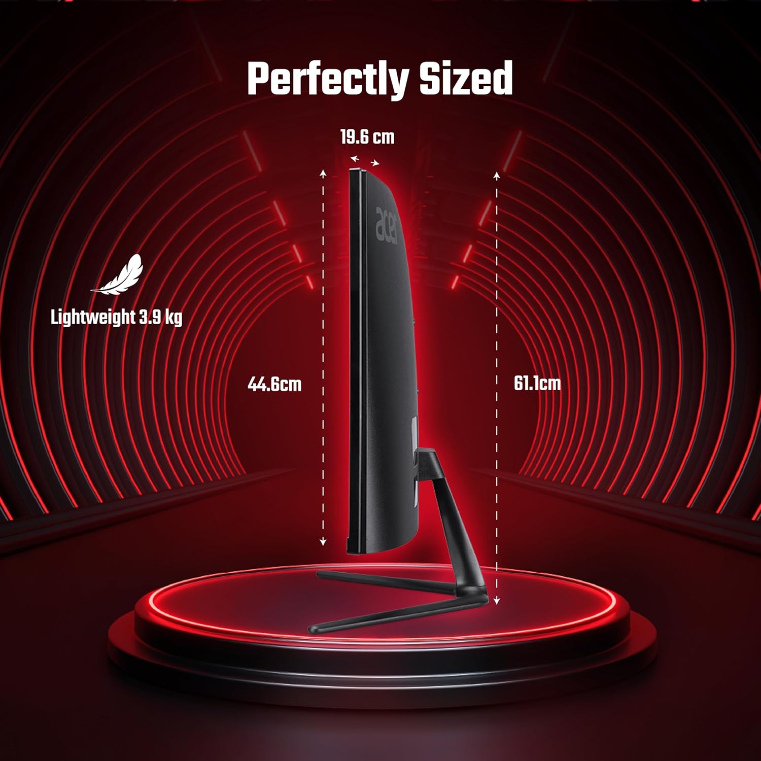 ACER 27" NITRO ED270RS3 / ED270R S3 FHD (1920x1080P@180HZ) LED CURVE VA ...