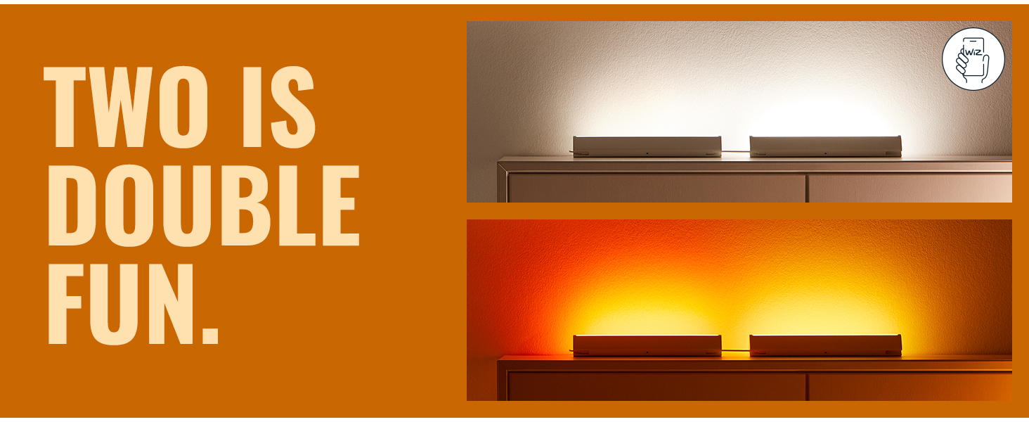 WiZ Indoor Twin Bar Linear Light (WiZ) | Shopee Malaysia