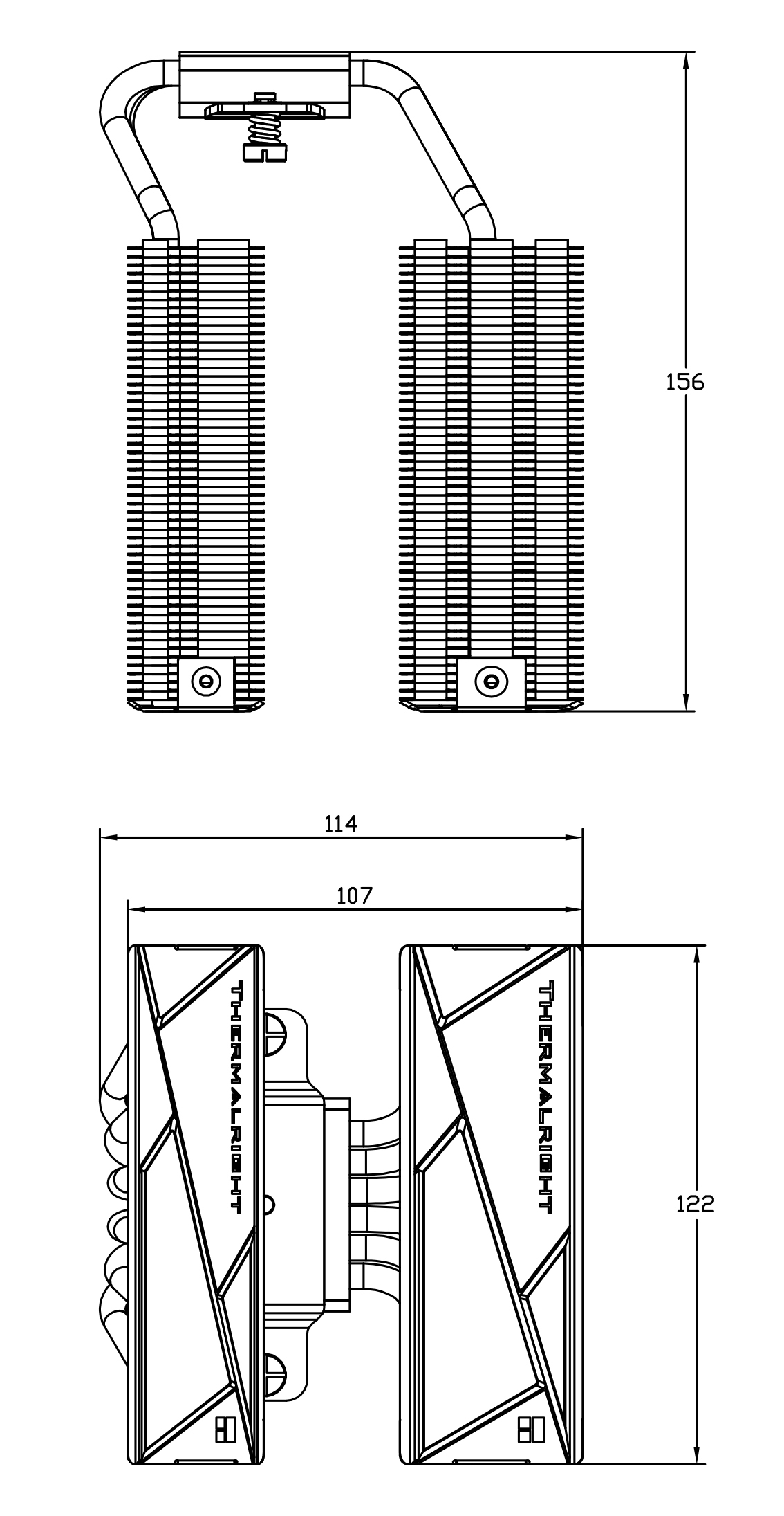THERMALRIGHT ROYAL KNIGHT 120 / ROYAL KNIGHT 120 SE DUAL TOWER CPU AIR ...