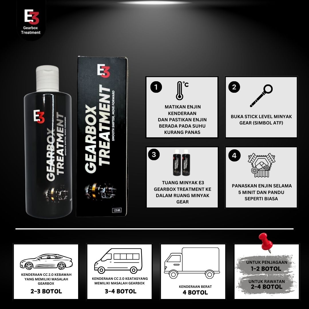 E3 GEARBOX OIL TREATMENT | Shopee Malaysia