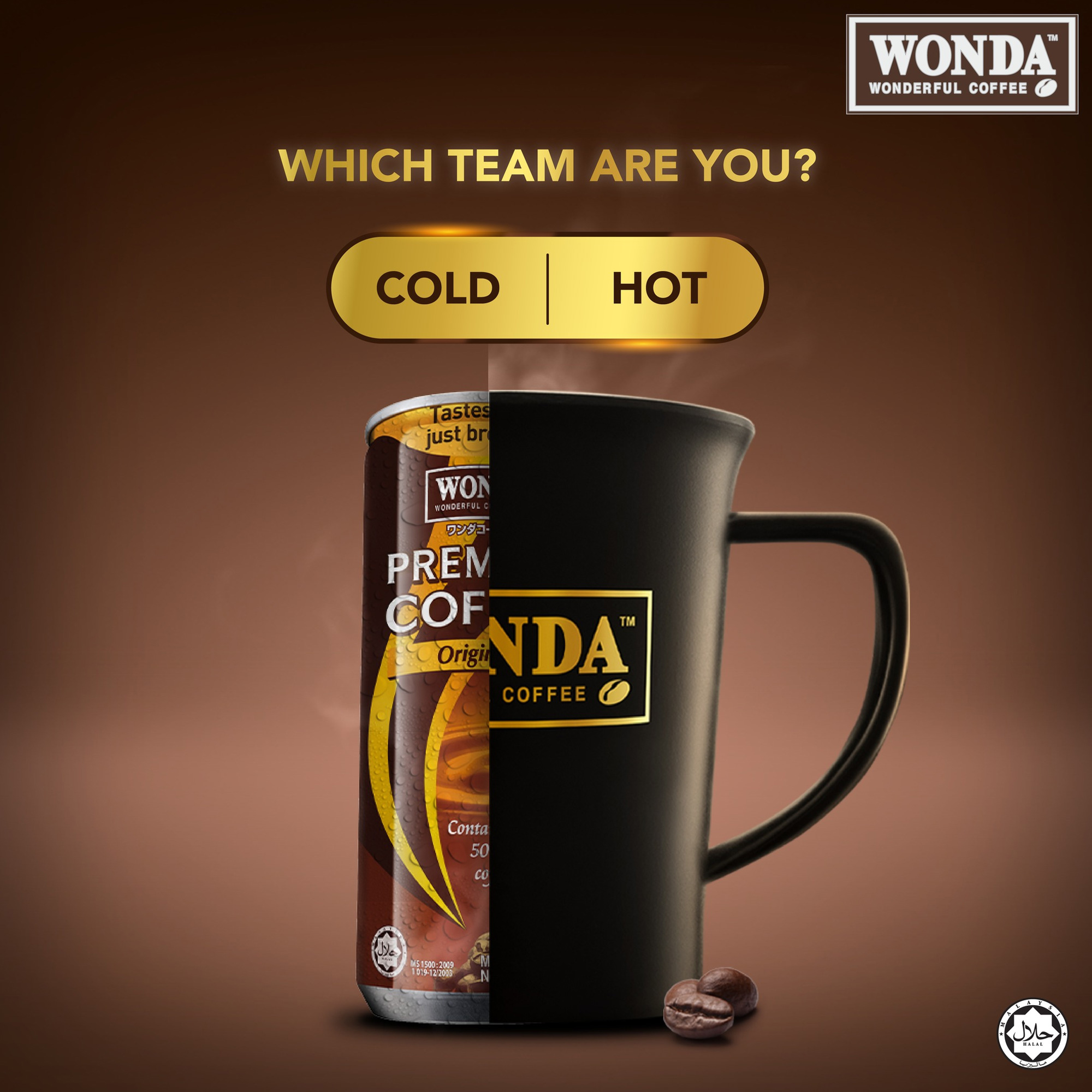 WONDA Premium Coffee (KOPI Tarik, ZERO Max, Premium Mocha, Original ...