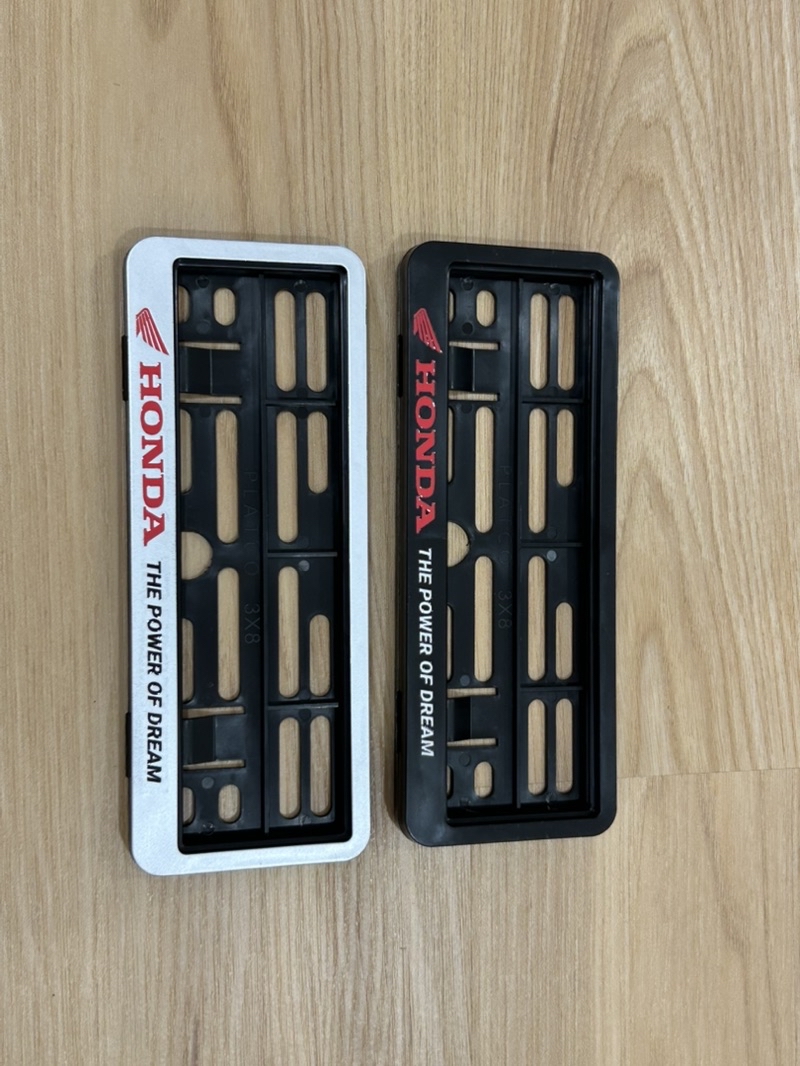 Ready Stock Frame Number Plate Motor Number Jenis Timbul Putih Standard ...