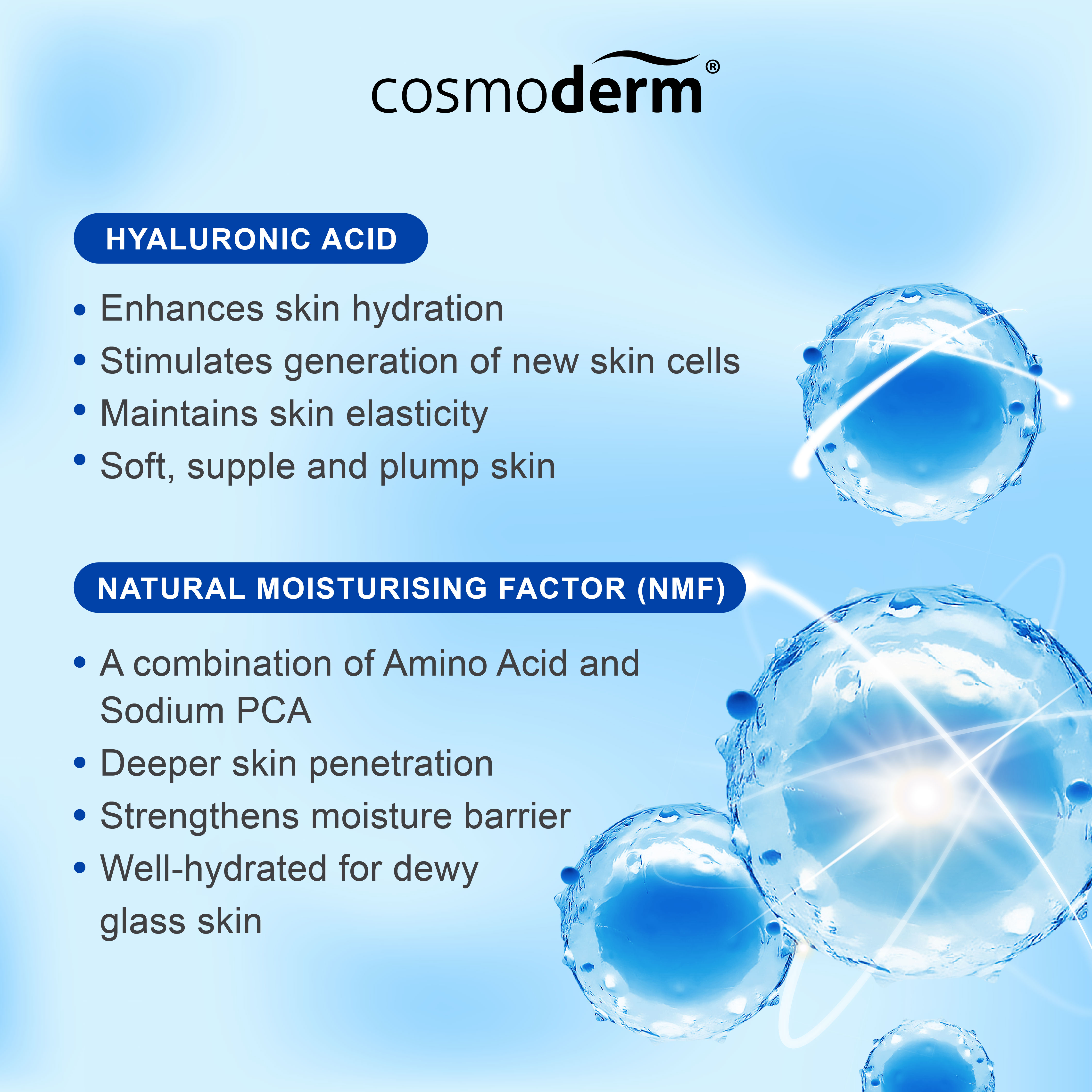 Cosmoderm Hyaluronic Acid Essential Hydrating Serum 30ml | Shopee Malaysia