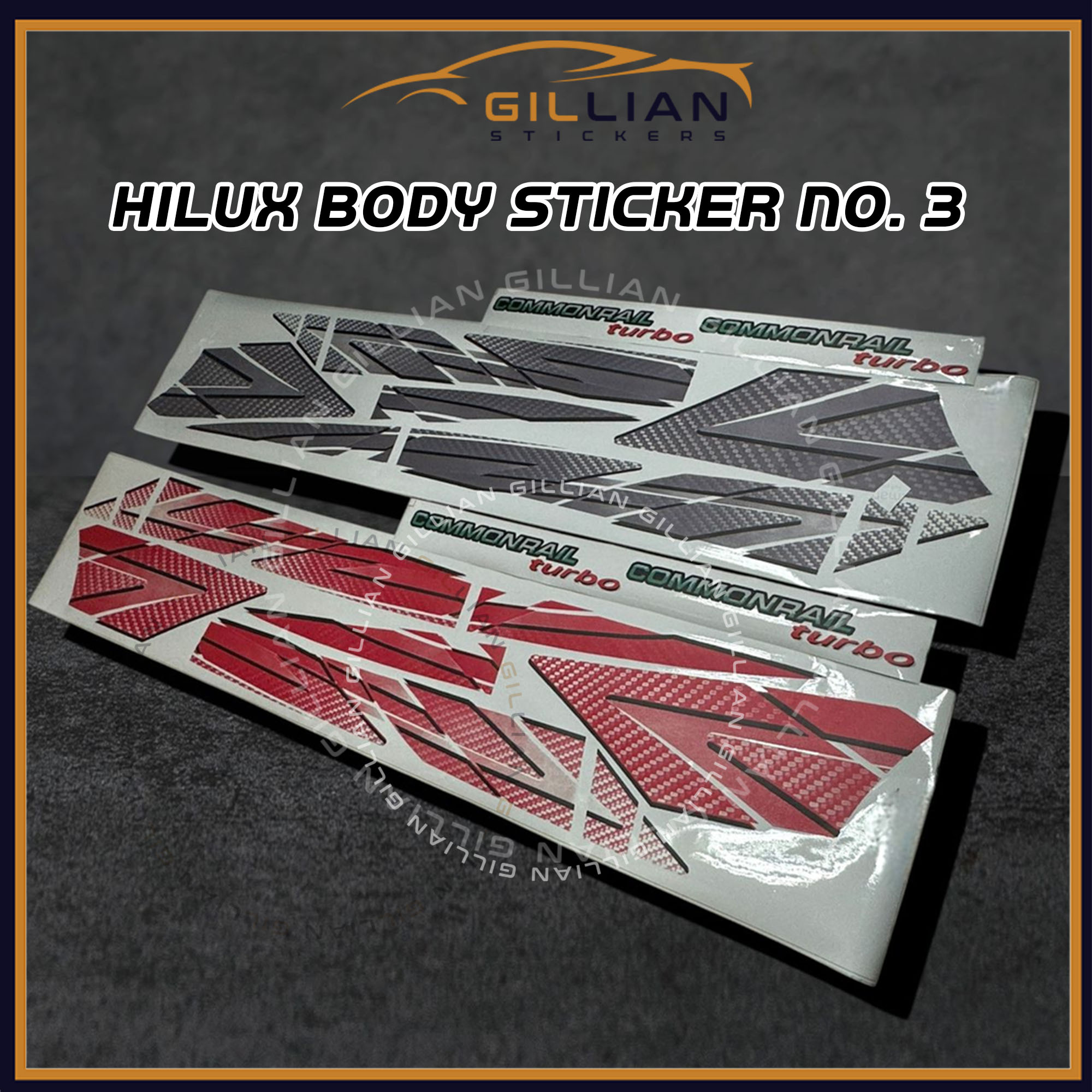 Toyota Hilux Sticker Body Car Side Pintu Lining Accessories Vigo Revo ...
