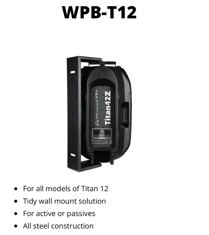 Wharfedale WPB-T12 For all models of Titan 12" Tidy wall mount solution ...