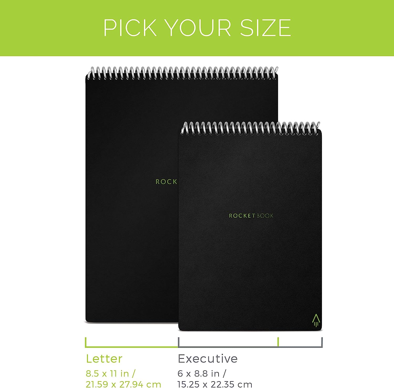Rocketbook Flip - with 1 Pilot Frixion Pen & 1 Microfiber Cloth Included - Executive or Letter ...
