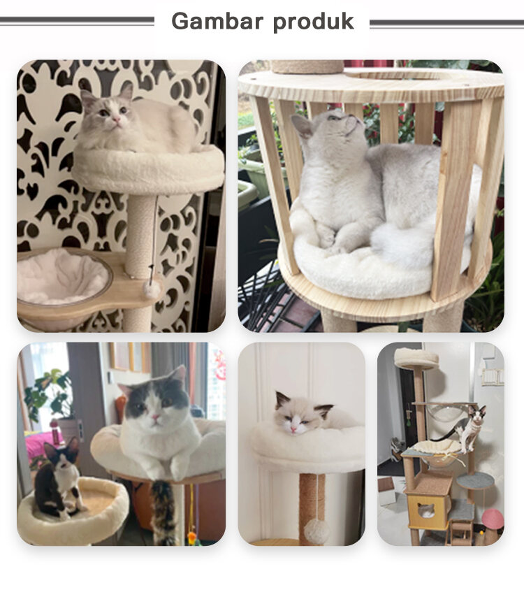 Osti Dismountable Round Coral Fleece Cat Perch Pad for Cat Trees, Soft ...