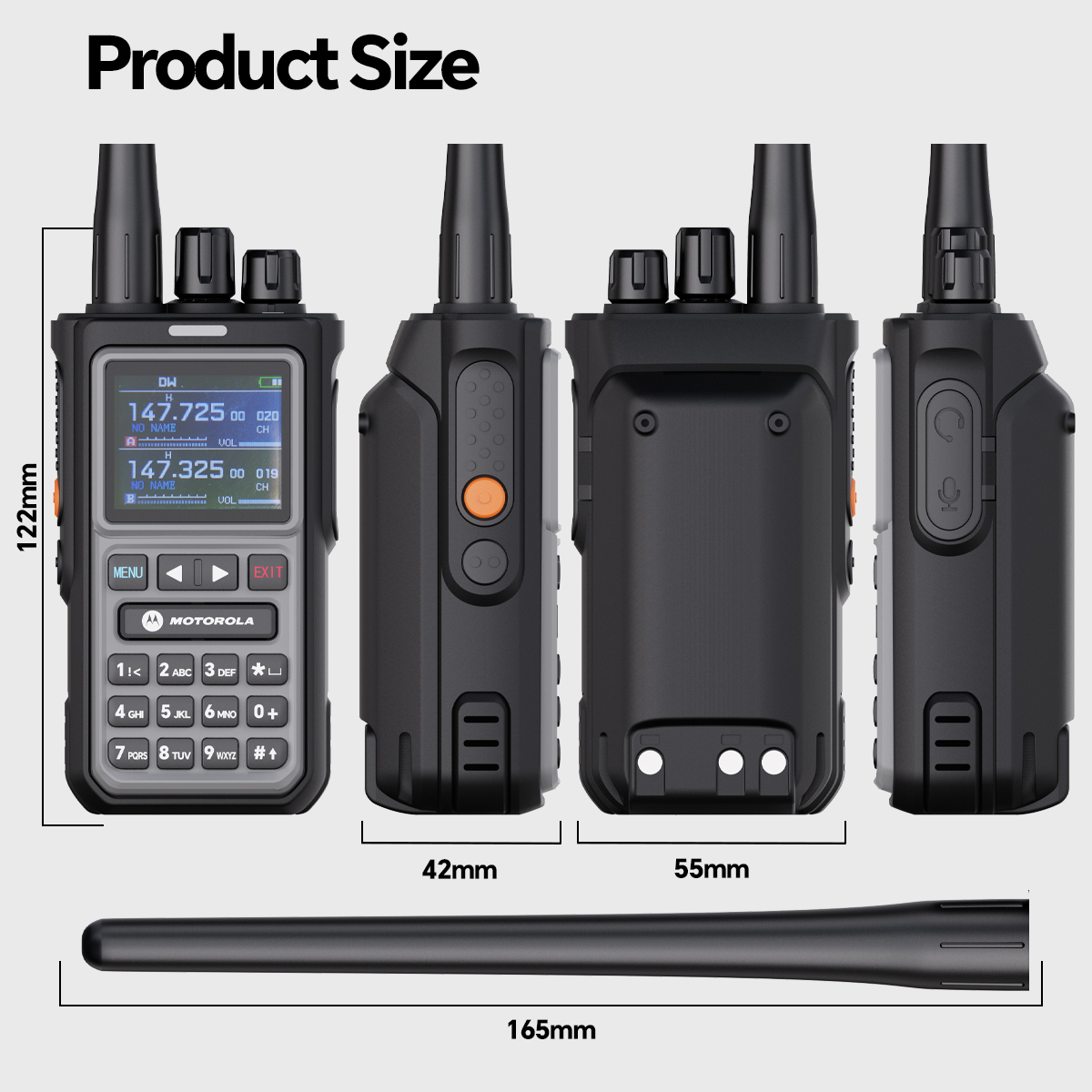 Motorola Walkie Talkie HX8100 30KM 15W Two Way Radio FM Intercom NOAA ...