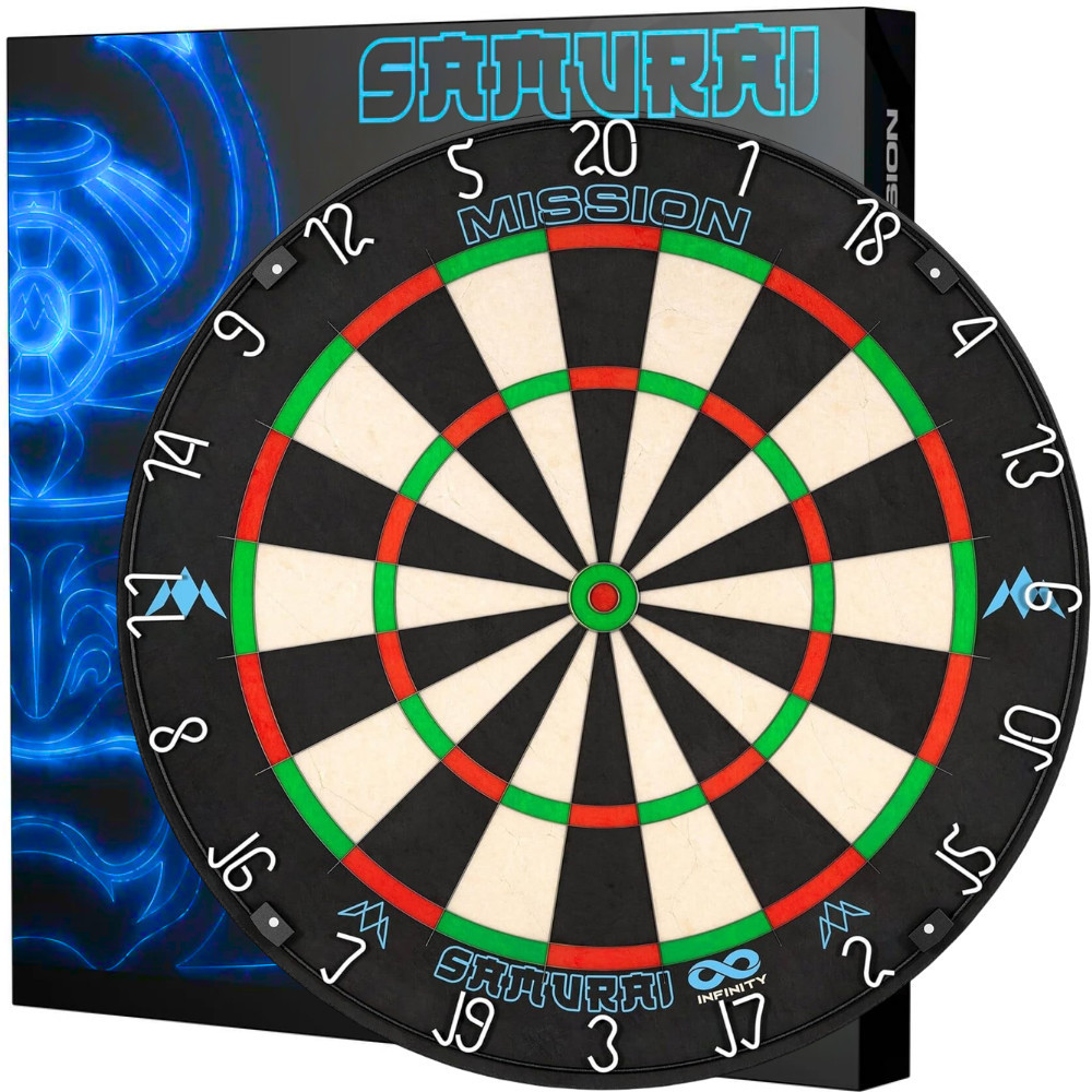 MISSION STEEL TIP DARTBOARD - (SAMURAI INFINITY) TOP TOURNAMENT WDF ...