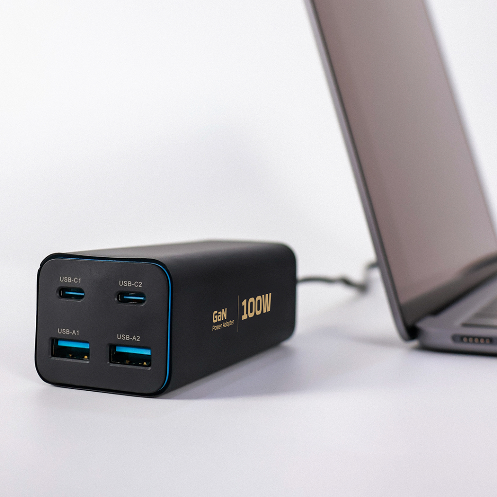 Dmes DA10 100W GaN Fast Charger USB C USB A 4 Port PD QC Compact Adapter for Laptop Phone Travel ...