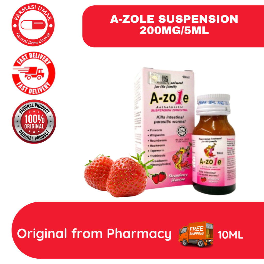 [CACING] [READY STOCK] WINWA A-Zole Suspension 200mg/5ml Strawberry ...