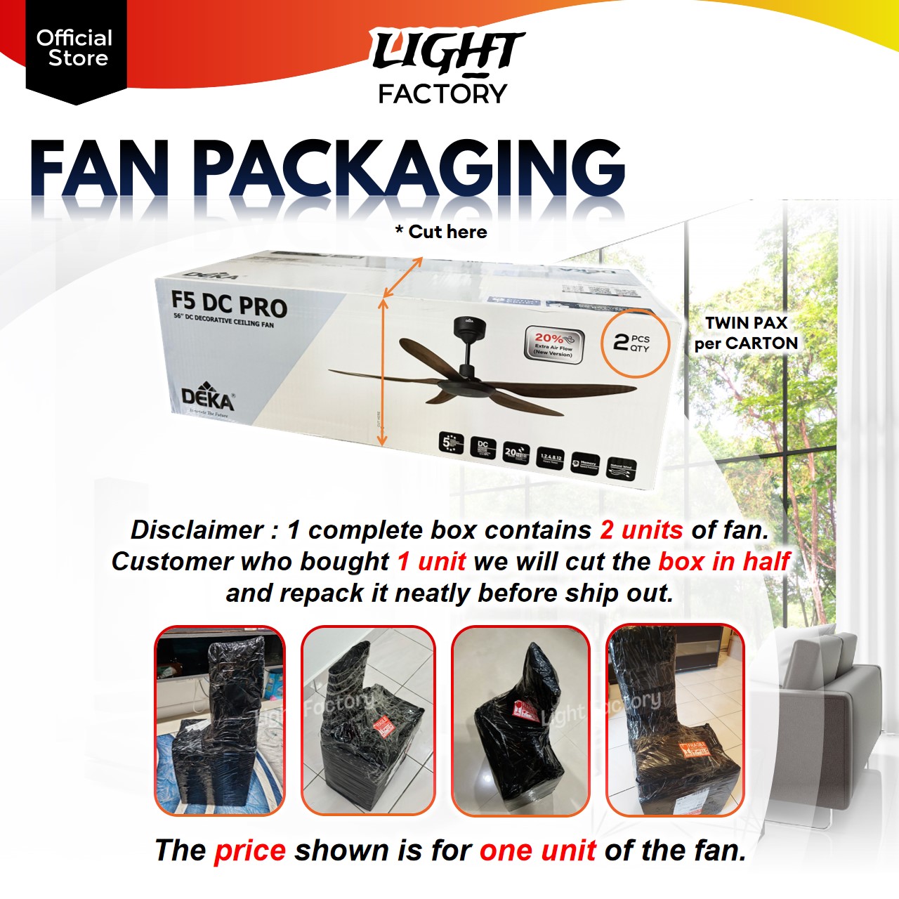 💡LED CEILING FAN💡DEKA F5DC LED PRO / FANZO TURBO LED Champion / ECOLUXE ...