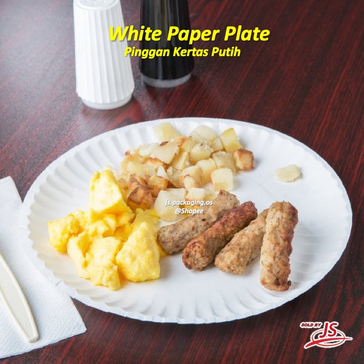 6"/ 7"/ 8"/ 9"Paper Plates 20‘s Disposable Paper Plates White Paper ...
