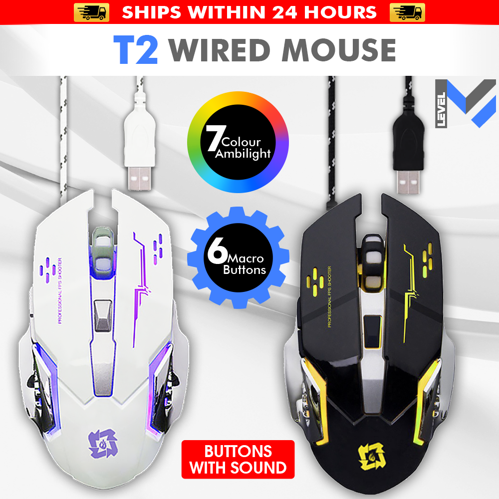 Mouse wireless wired mouse gaming DUAL MODE 7 buttons Rechargeable Wi ...