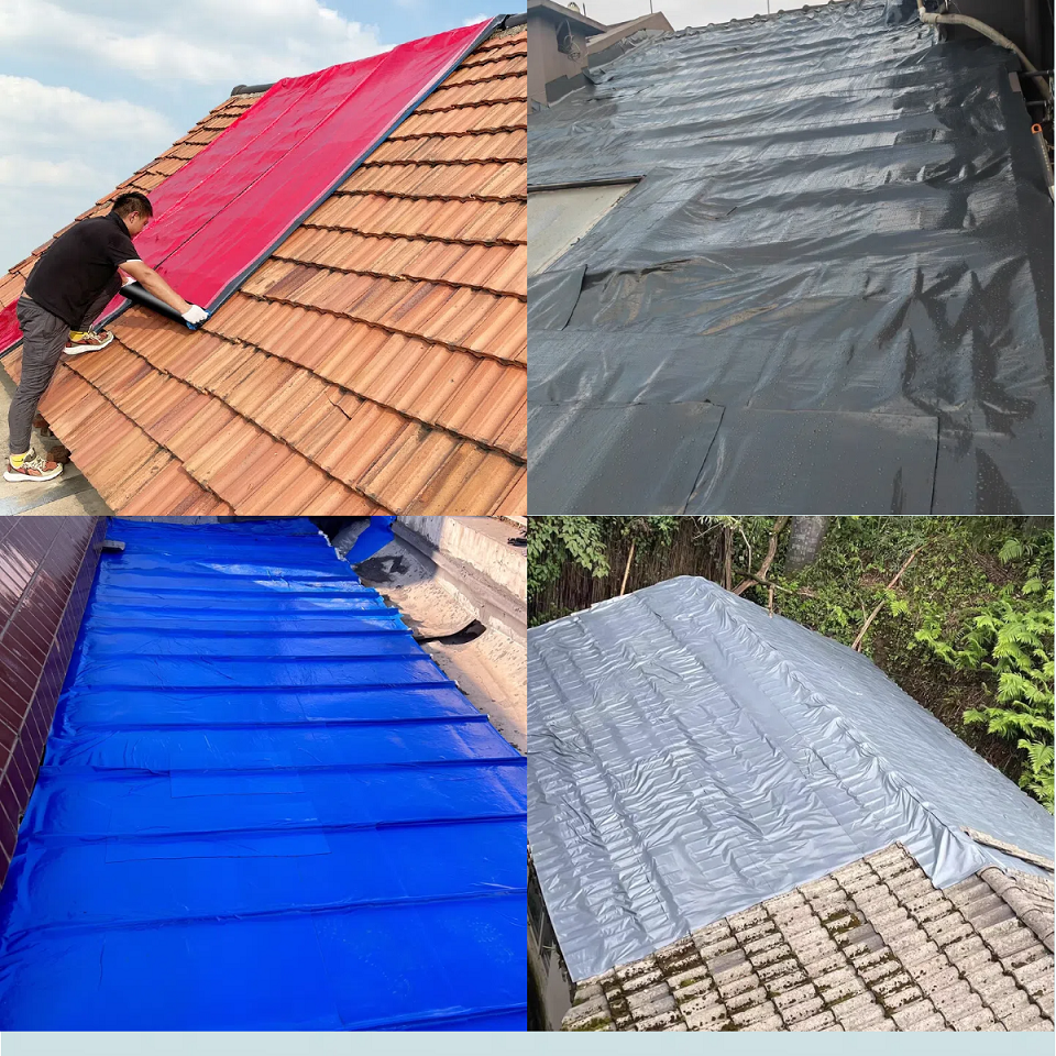 1.5/3mm Tebal Roof Waterproofing Tape Roof Leaking Atap Bocor Sealer ...