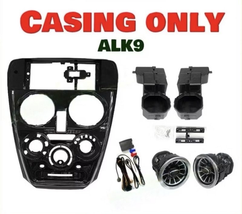 Android Player Casing [Perodua Axia] (14-22) (Black) Suitable for 12.3 ...